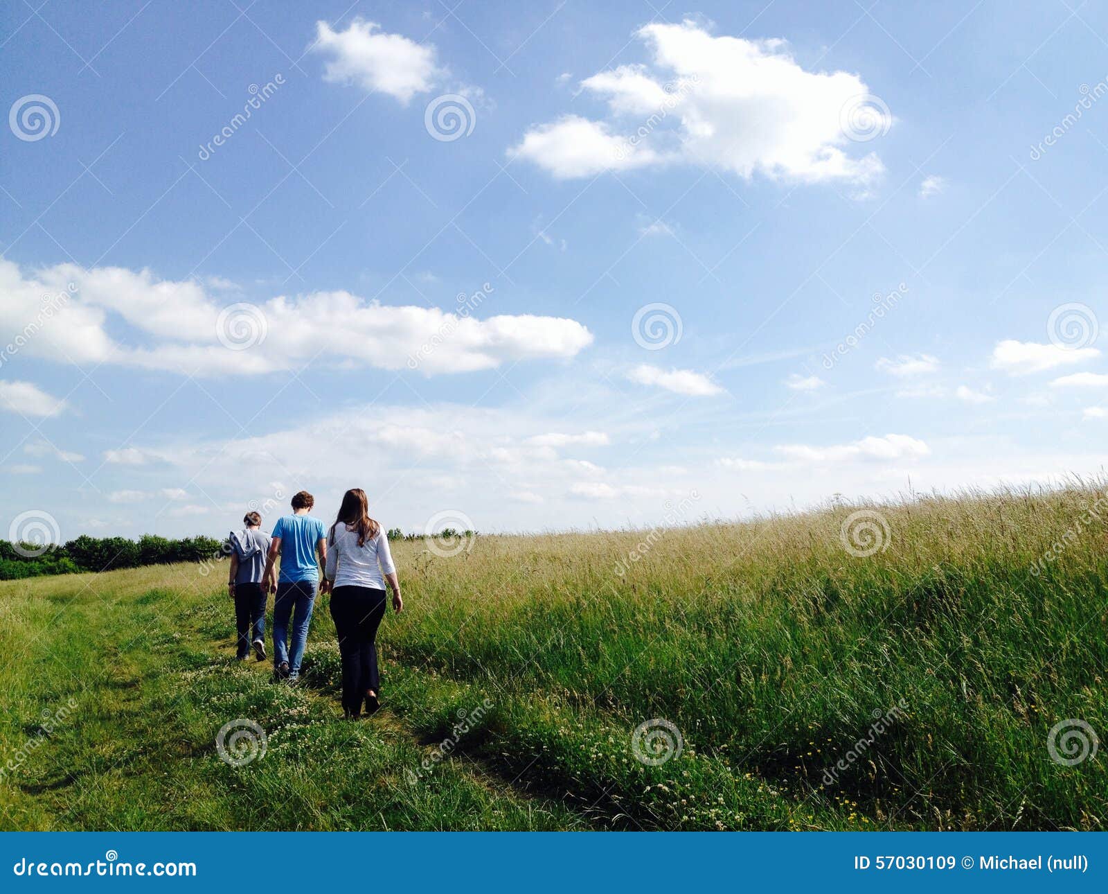 Walking in a field editorial stock image. Image of edge - 57030109