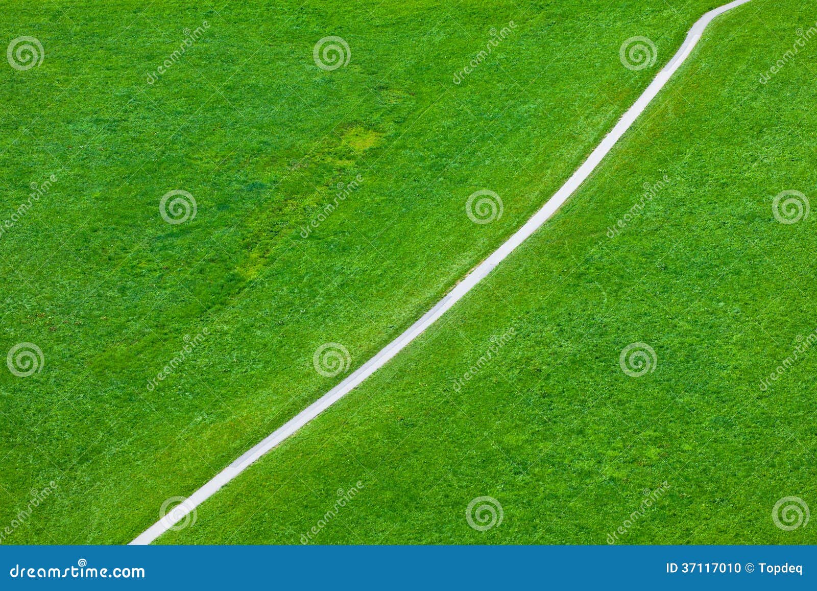 Walking Footpath in Green Field Stock Photo - Image of beauty, land ...