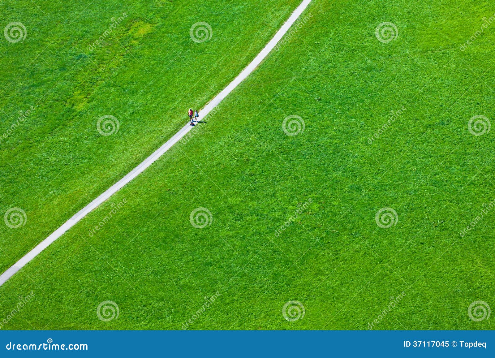 Walking Footpath in Green Field Stock Image - Image of famous, plant ...