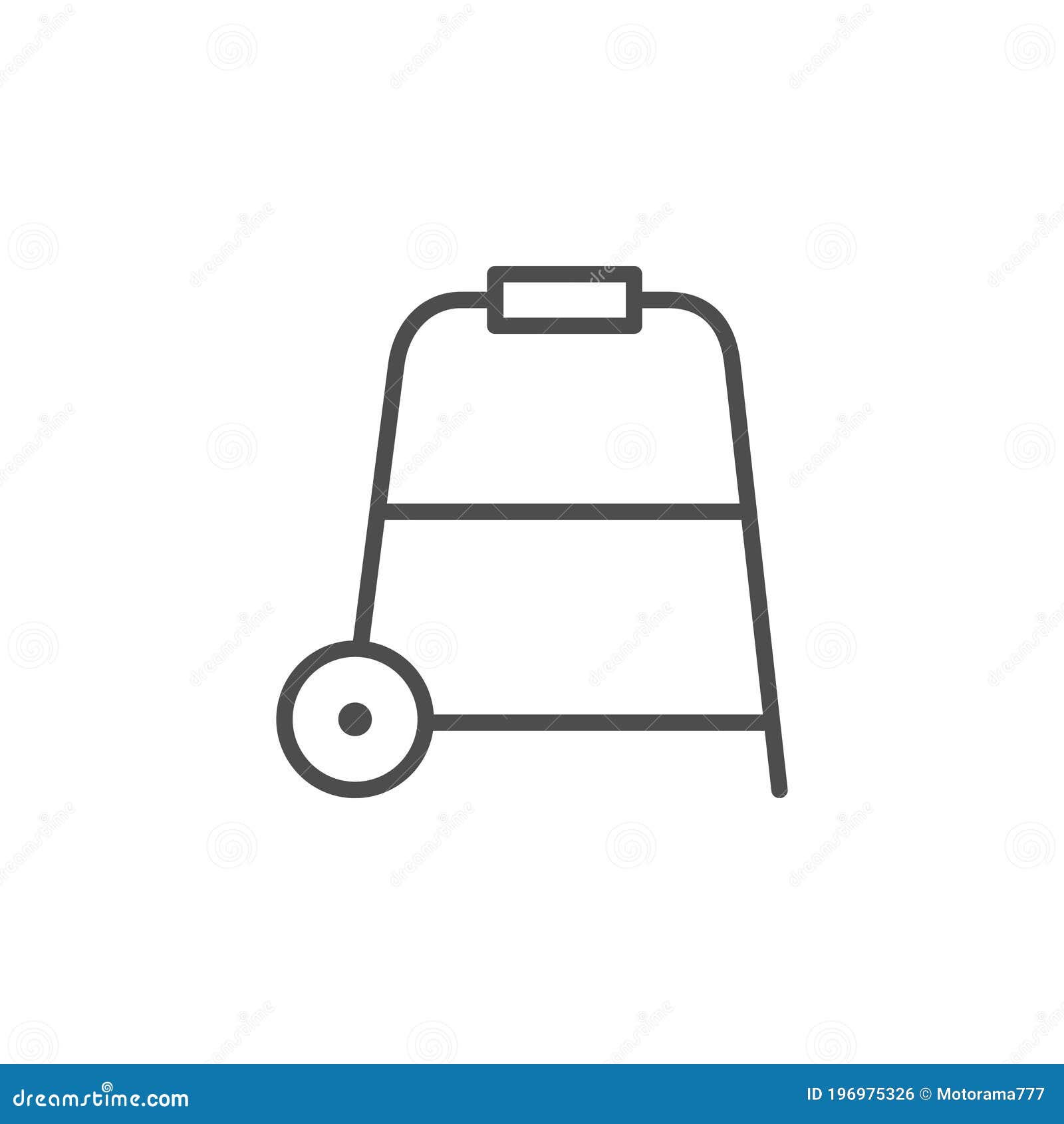 Walking Frame Line Outline Icon Stock Vector - Illustration of icon ...