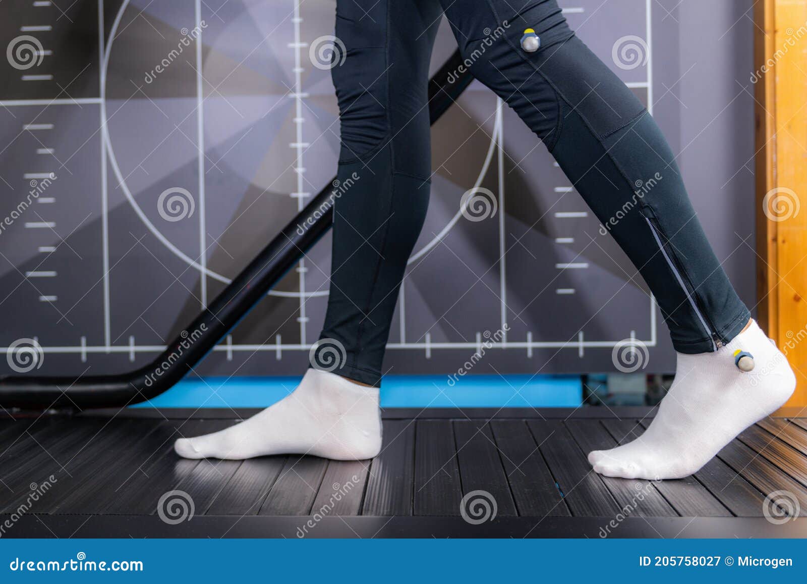 Walking Gait Analysis on Treadmill Stock Image - Image of body ...