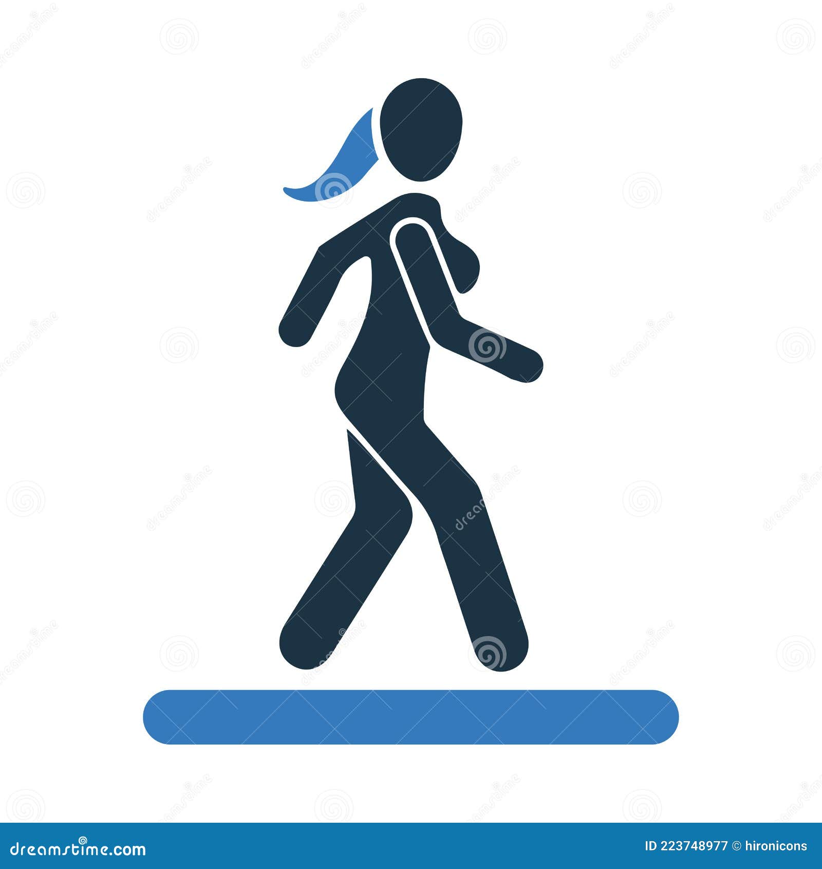 Walking, Go Away Icon. Simple Editable Vector Design Isolated on a ...