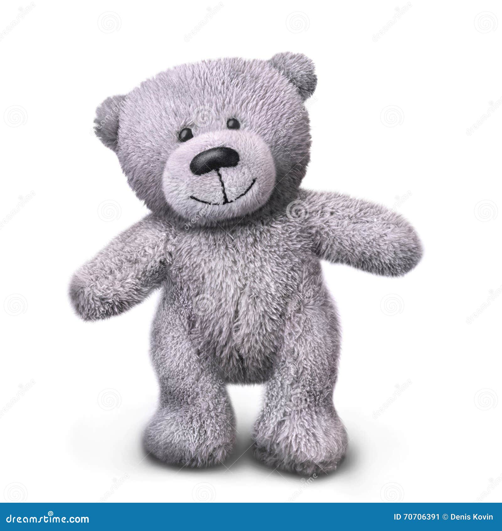 Walking Grey Teddy Fur Bear Stock Image - Image of gift, smooth: 70706391