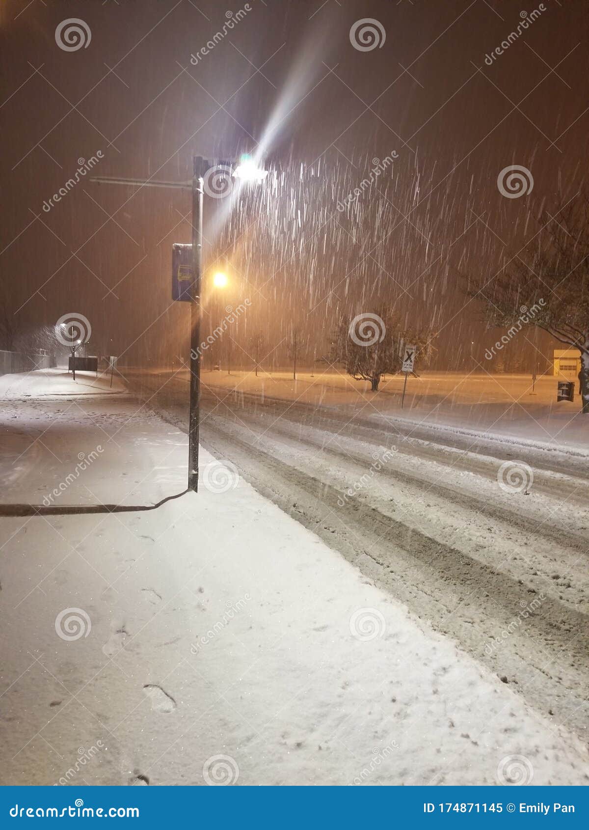 Walking Home at Night stock image. Image of night, road - 174871145