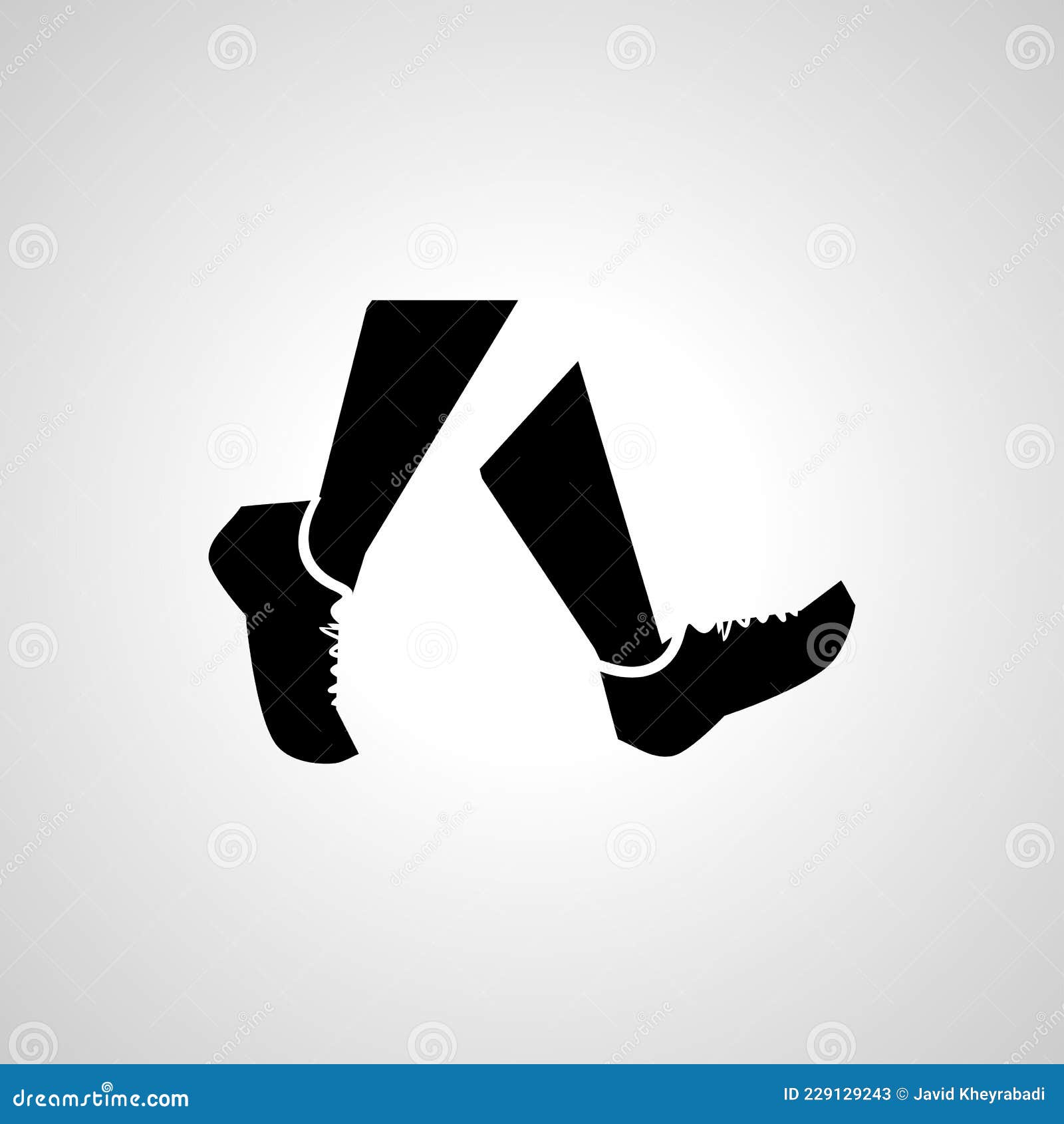 Walking Legs Icon. Human Foot Icon Stock Illustration - Illustration of ...