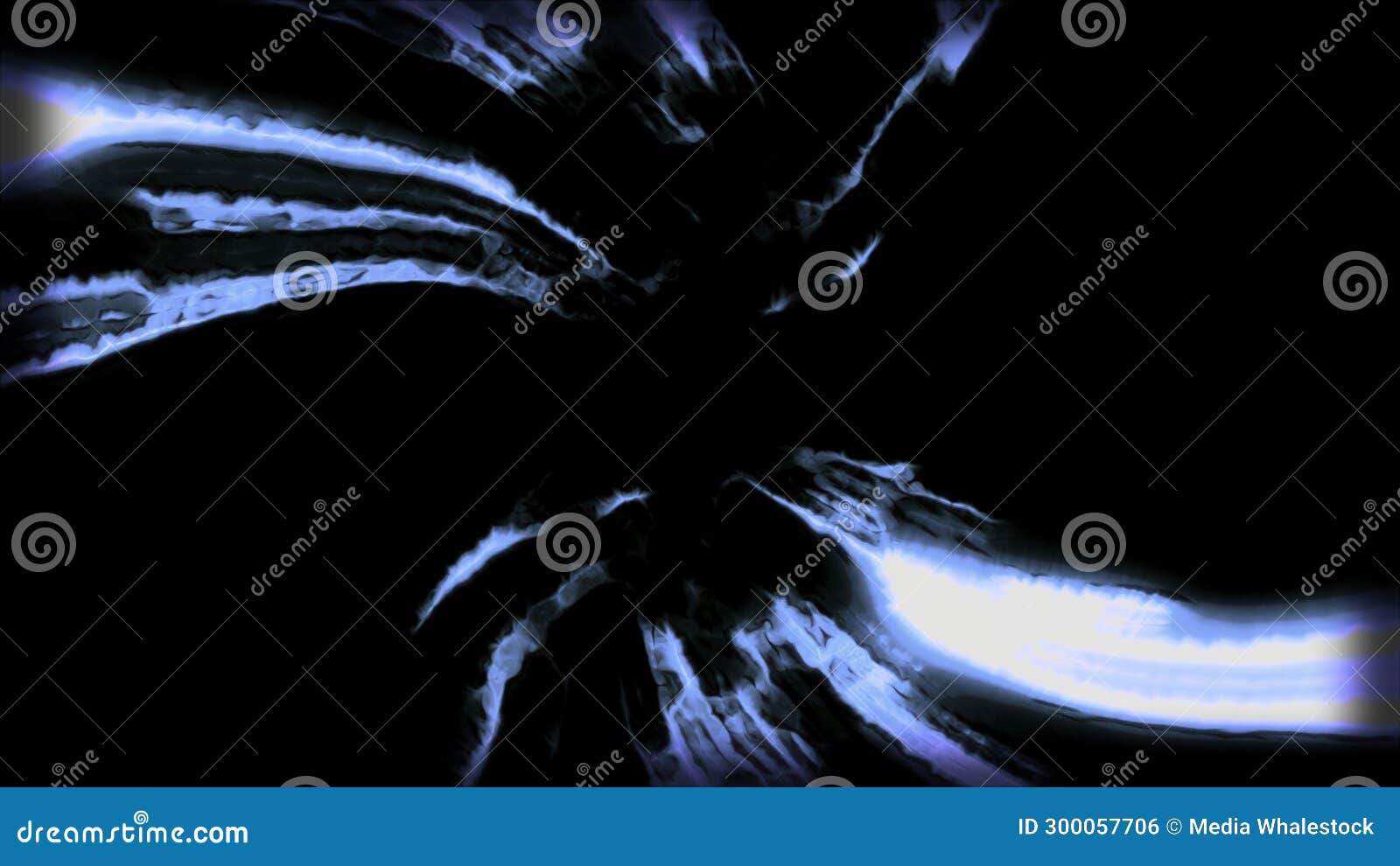 Walking Light. Motion. Orange and Blue Light on a Black Background that ...