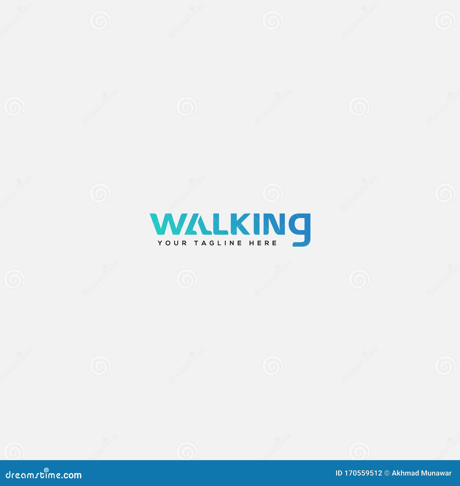 Walking Logo Design Lettering Walking, Walk Logo Stock Vector ...