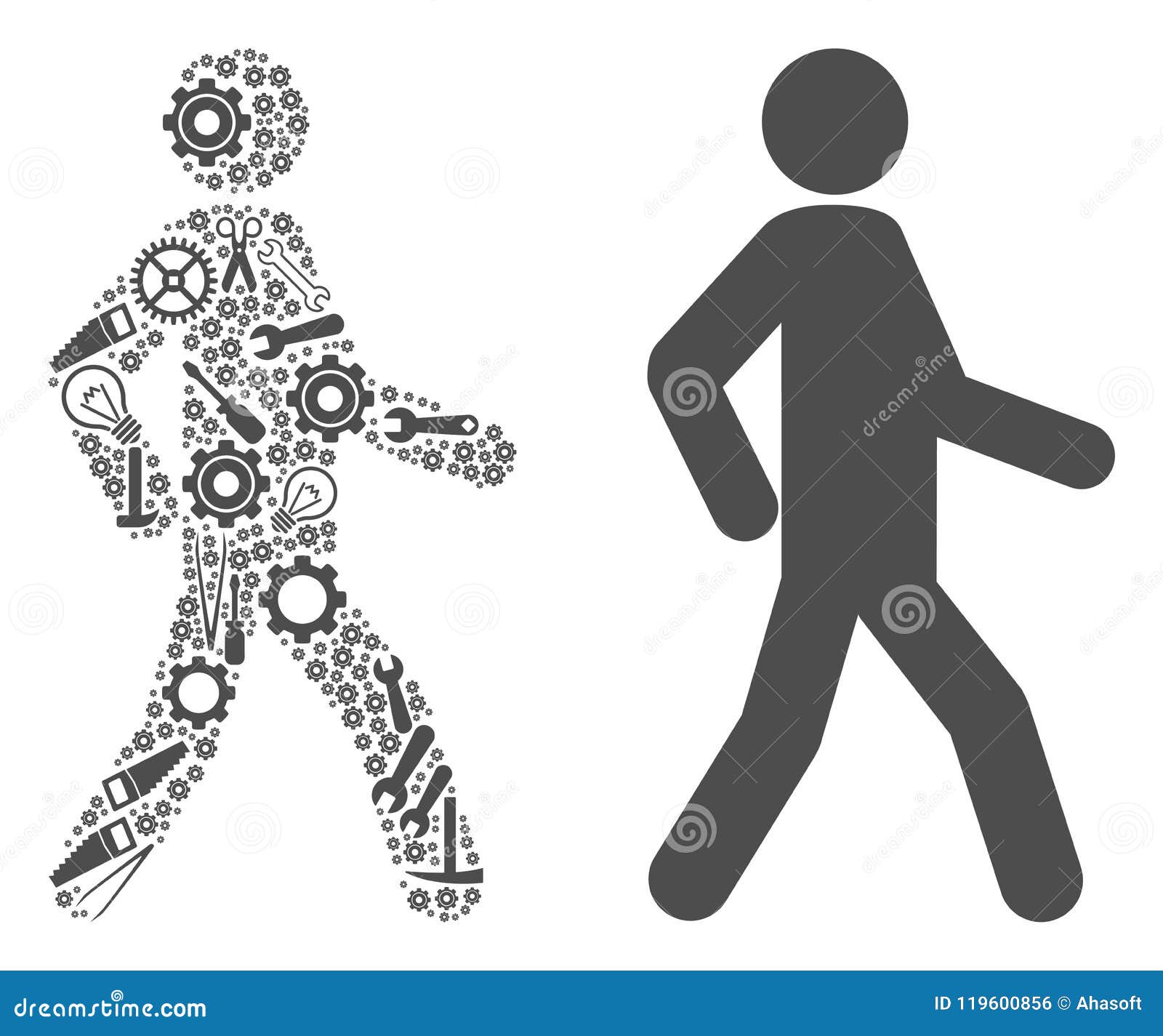 Technical Objects And Units Of Assemblies And Mechanisms Vector ...