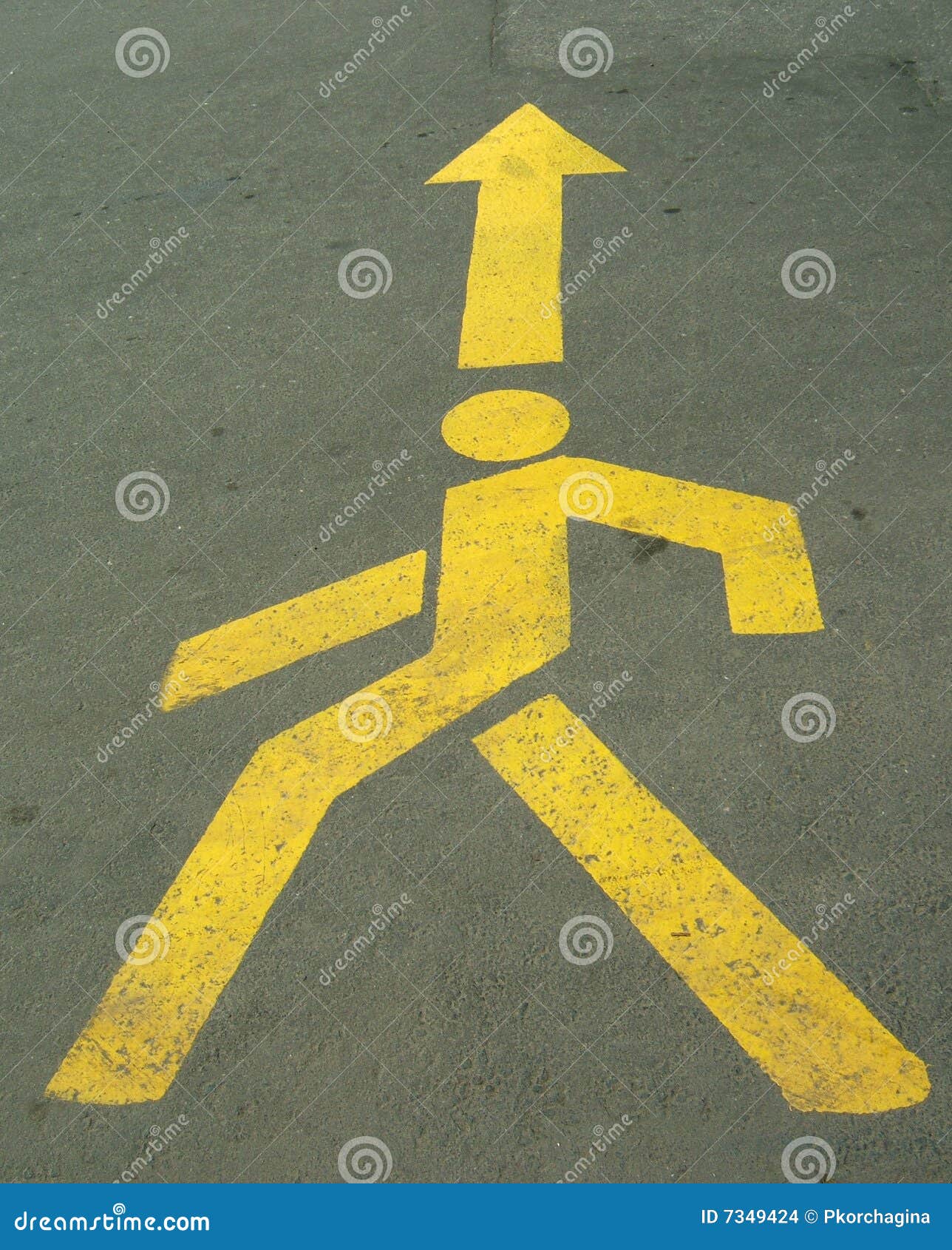 Walking man sign stock photo. Image of yellow, permission - 7349424