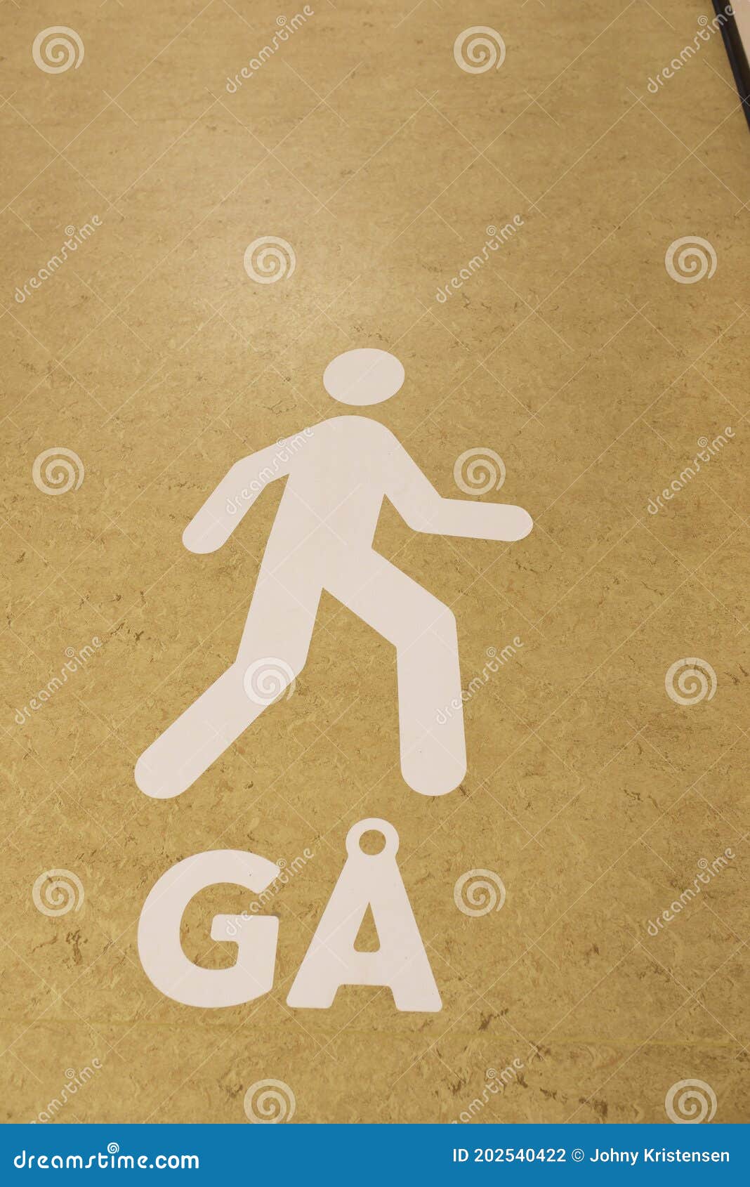 Walking Man Sign on the Floor Stock Photo - Image of bookshelf, teacher ...