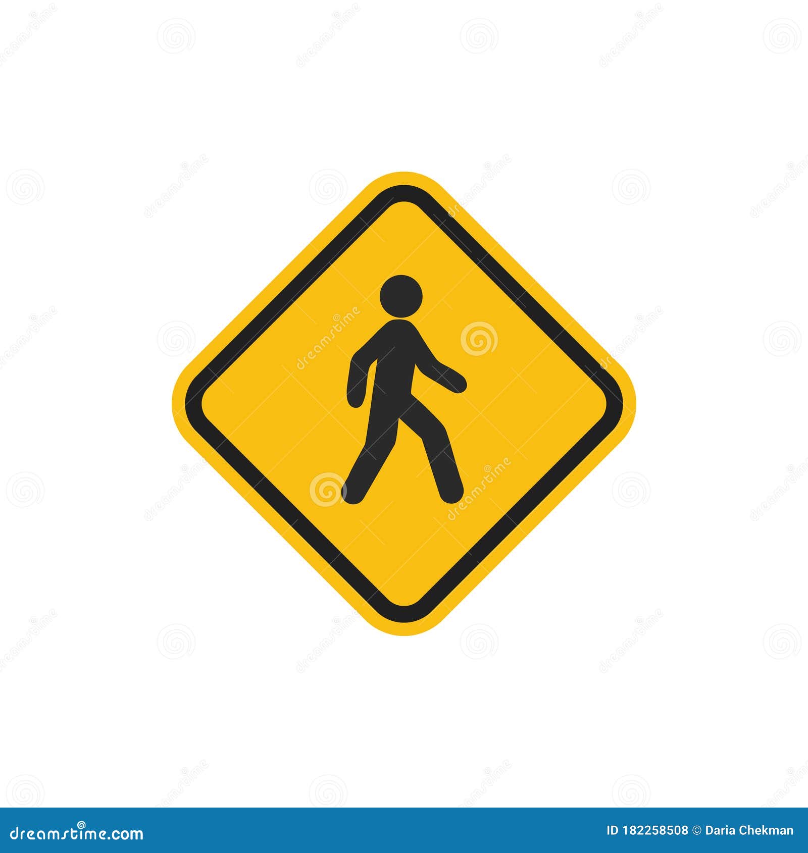 Walking Man Vector Icon. People Walk Sign Illustration Stock ...
