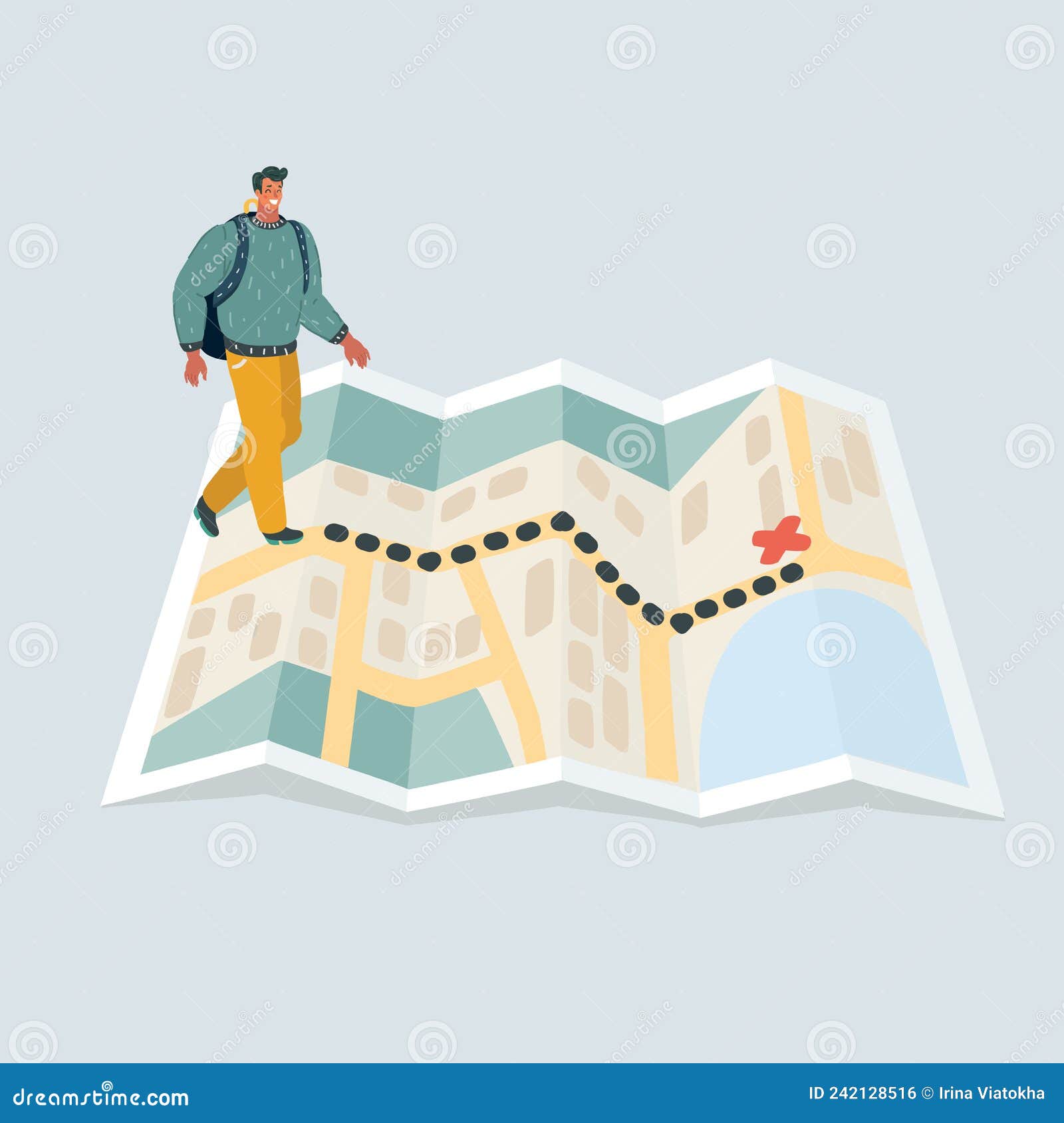 Walking man vector icon. stock vector. Illustration of direction ...