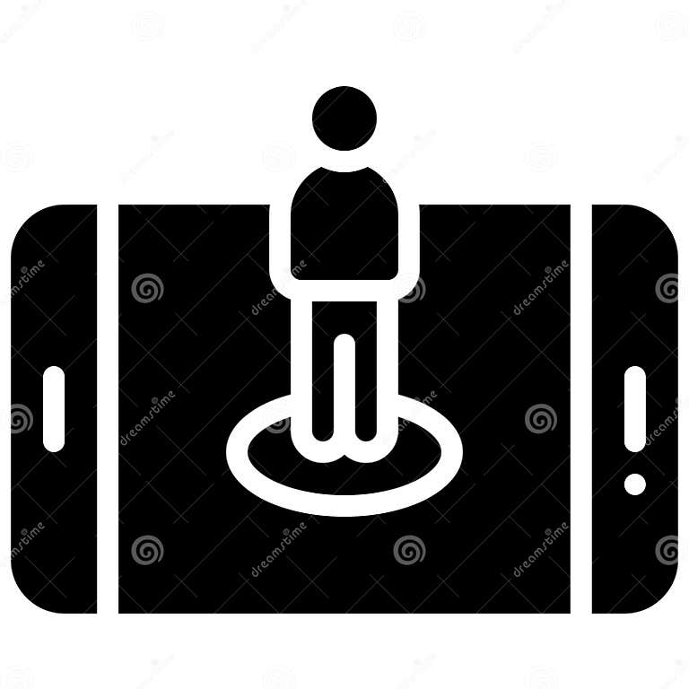 Walking Map on Smartphone Icon, Location Map and Navigation Vector ...