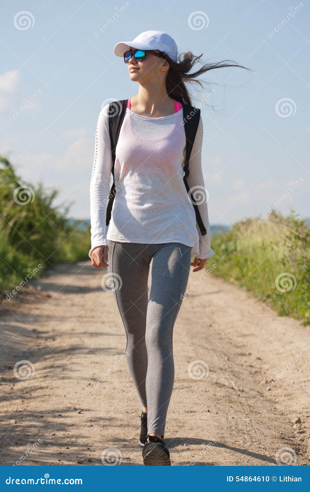 Walking is the Most Natural Exercise. Stock Photo - Image of road ...