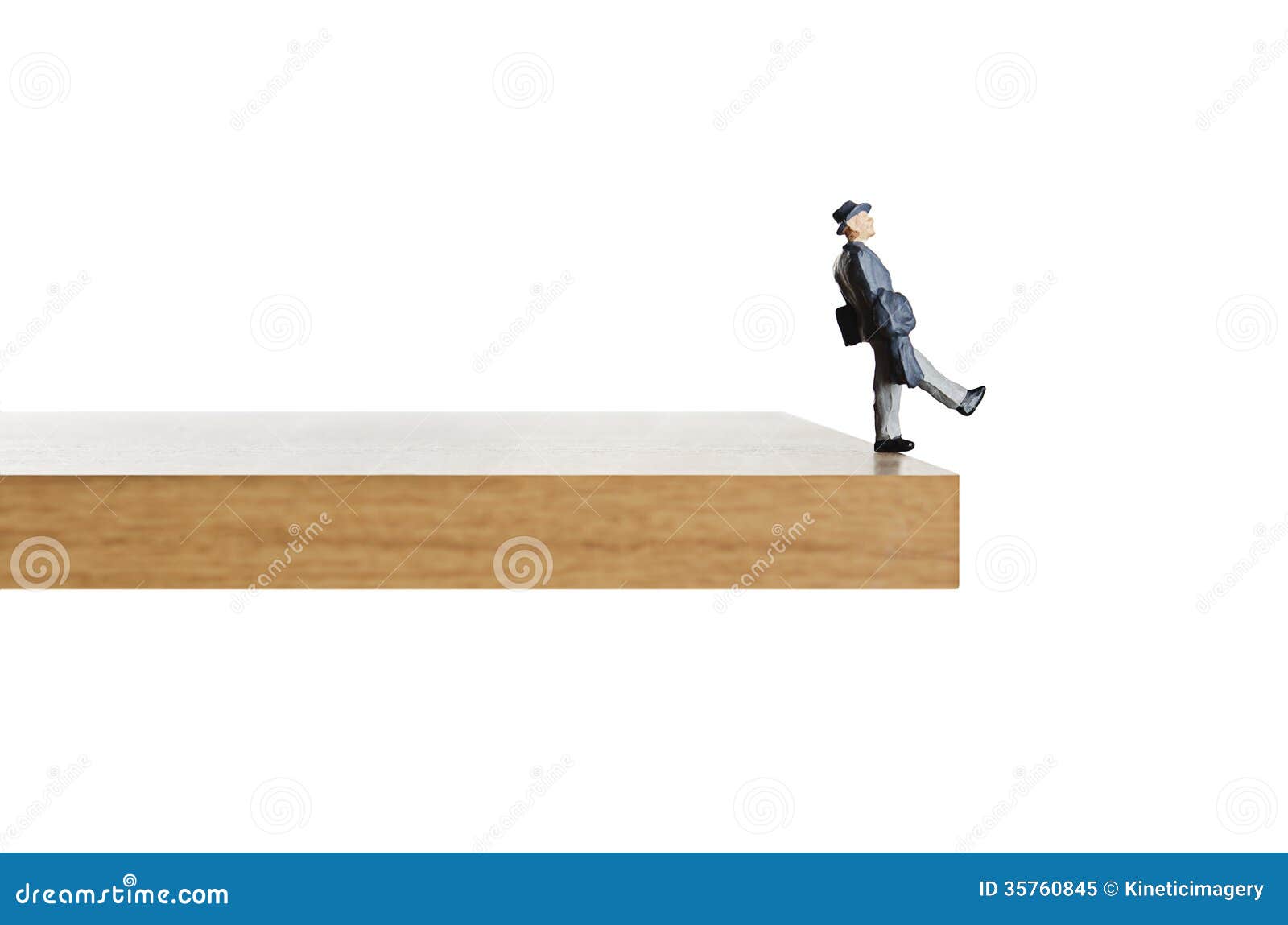 Walking off the edge. stock image. Image of crafts, life - 35760845