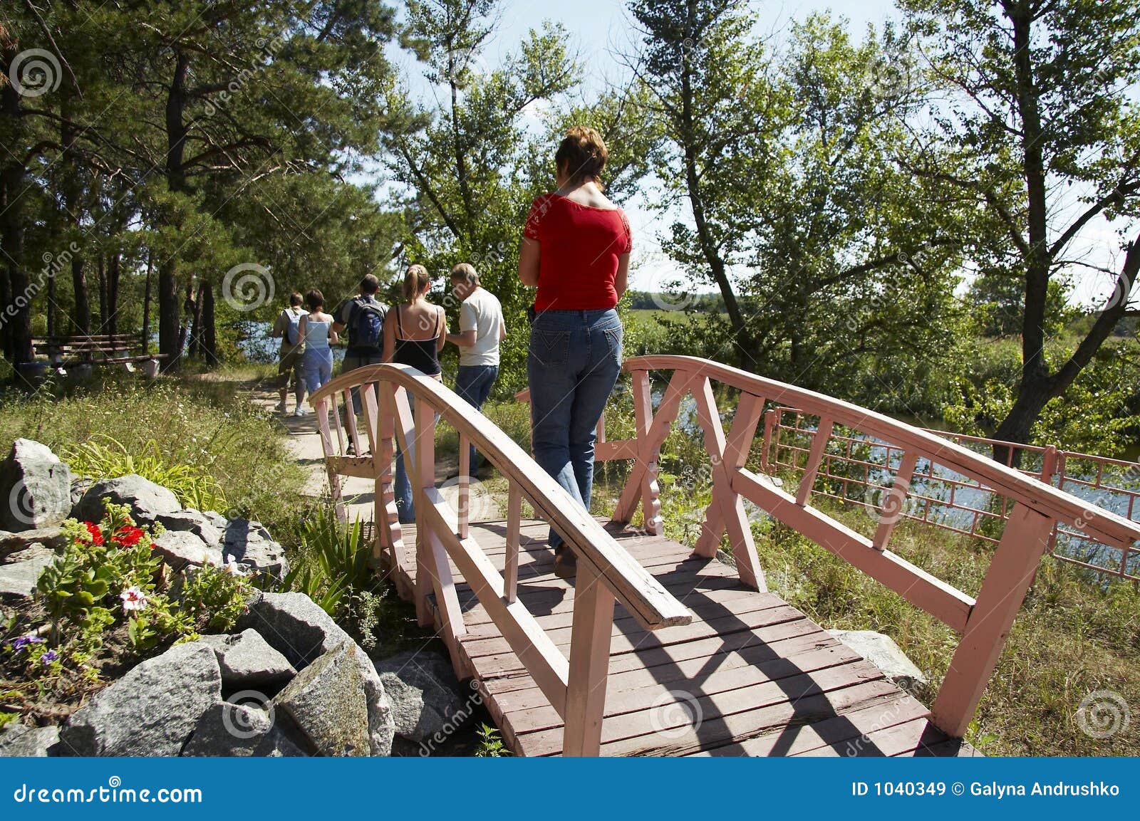 Walking in the park stock image. Image of spring, summer - 1040349
