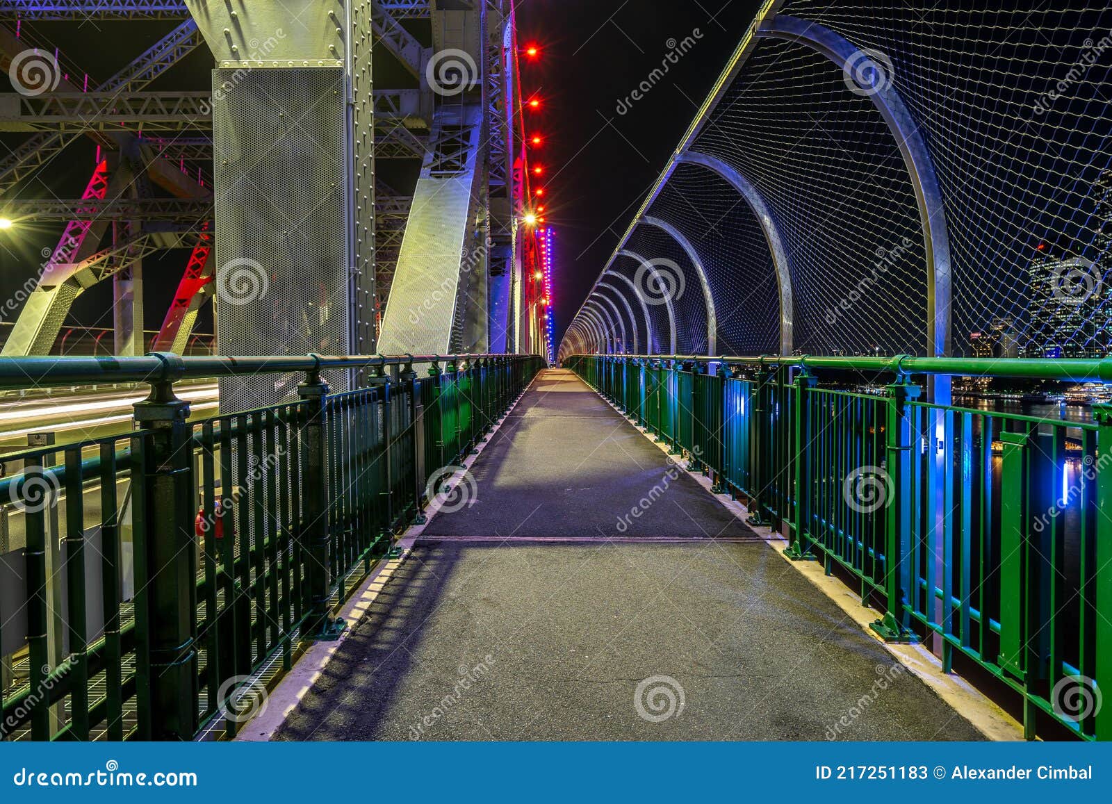 Walking Path Across the Story Bridge in Brisbane, Australia Editorial ...