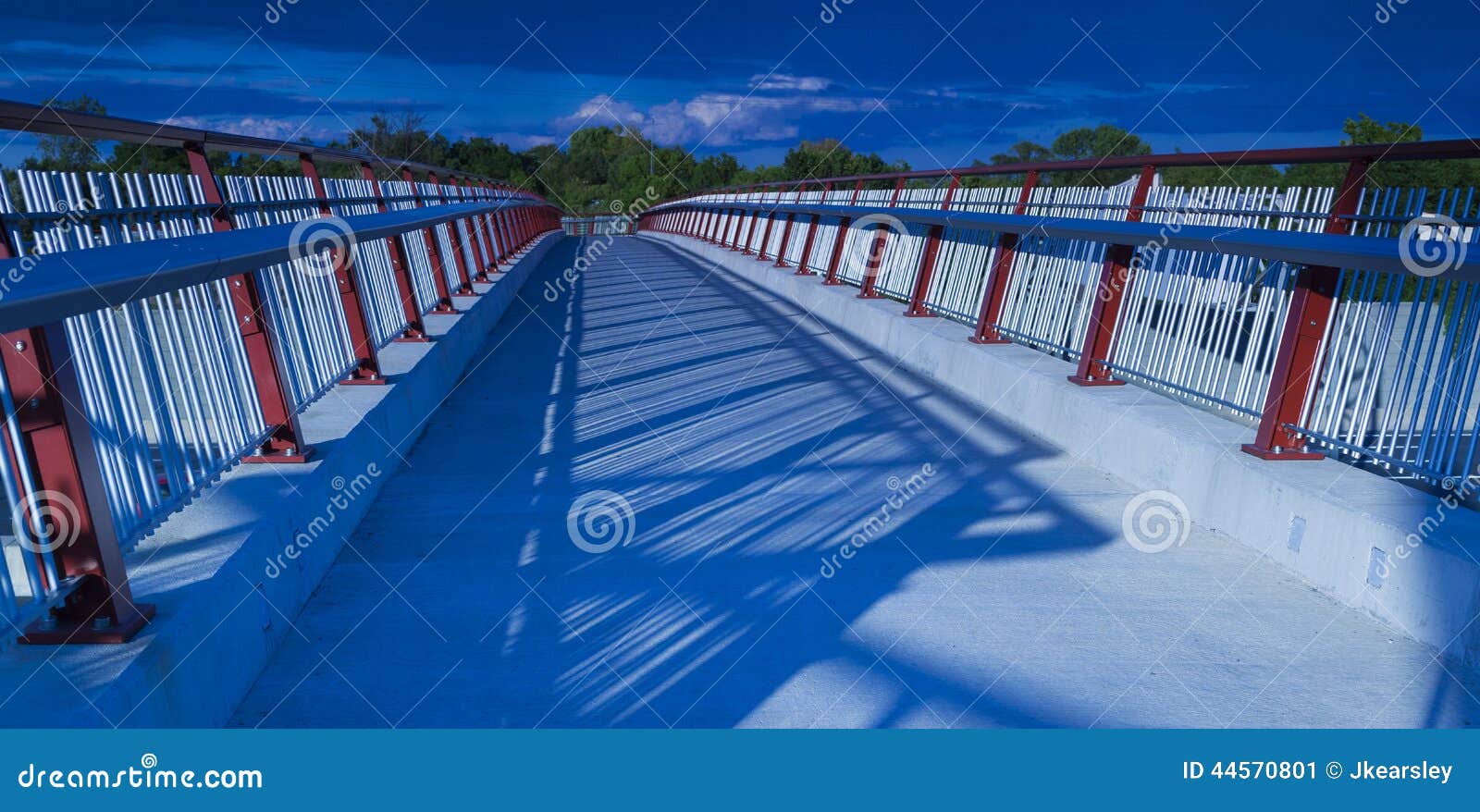 Walking Path Bridge stock image. Image of view, cross - 44570801