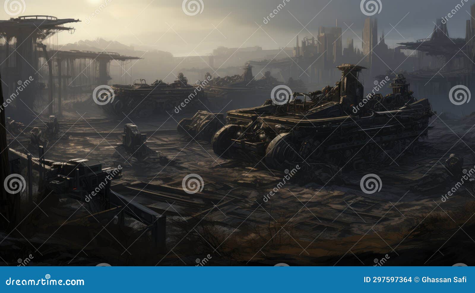 A Walking Path Through Broken Robots And Malfunctioning Machines Stock ...