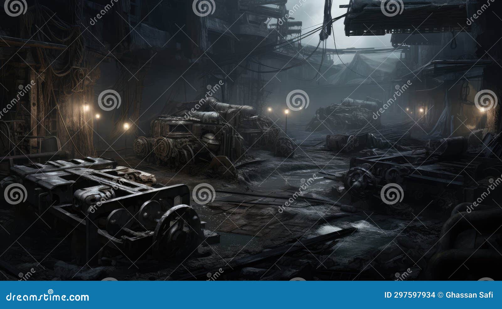 A Walking Path through Broken Robots and Malfunctioning Machines Stock ...