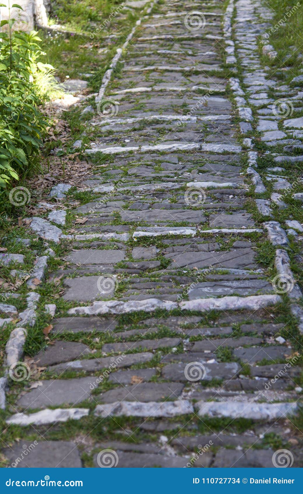 Walking Path in Greek Village Stock Photo - Image of pattern, country ...