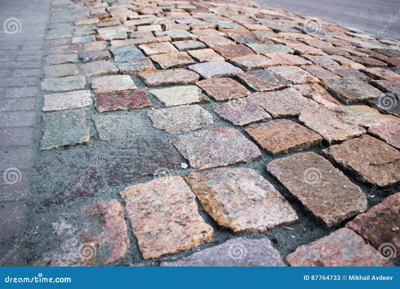 Walking Path Made of Bricks Stock Image - Image of floor, background ...