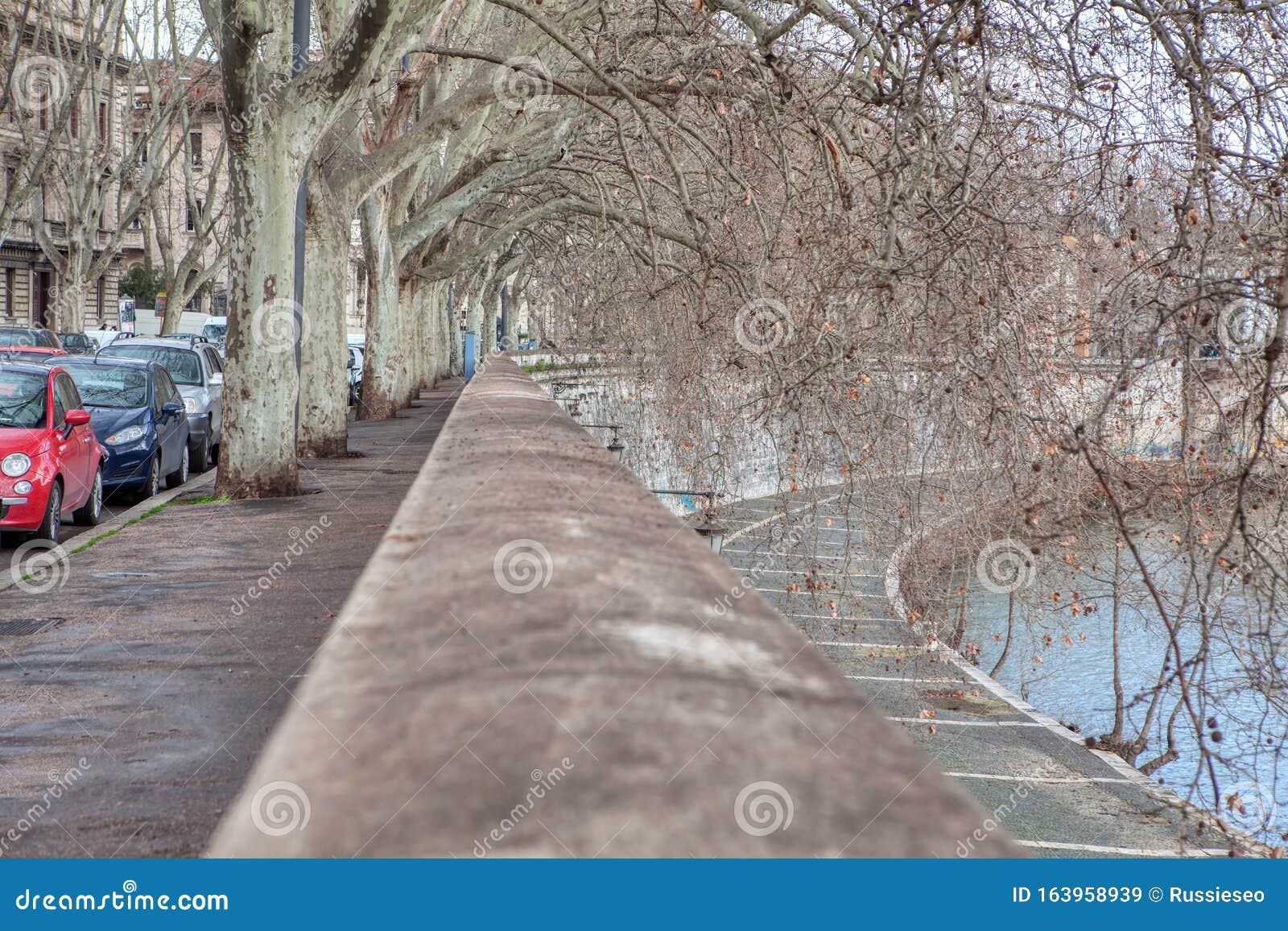 Walking Path on the Riverside Stock Image - Image of italy ...