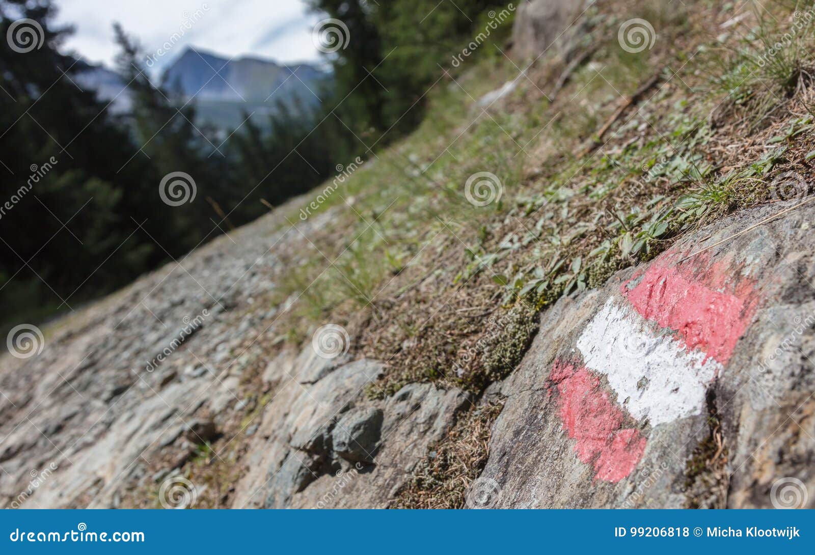 Walking Path Sign in Austria Stock Photo - Image of path, peaceful ...