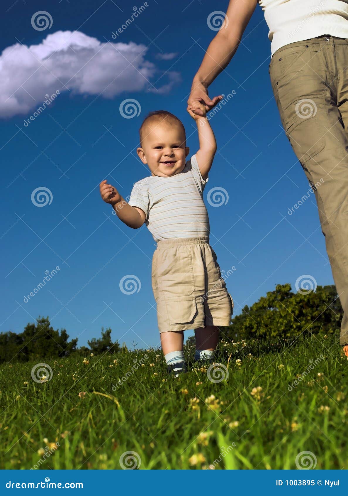 Walking Practice stock image. Image of cute, attachment - 1003895