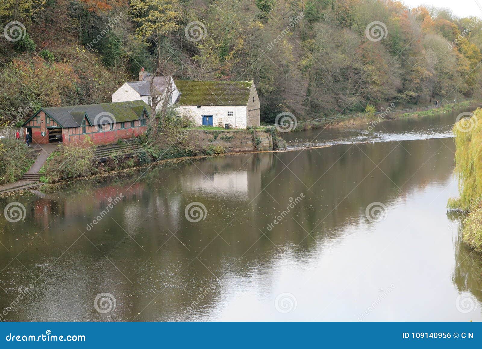 The river in Durham, UK stock photo. Image of natural - 109140956