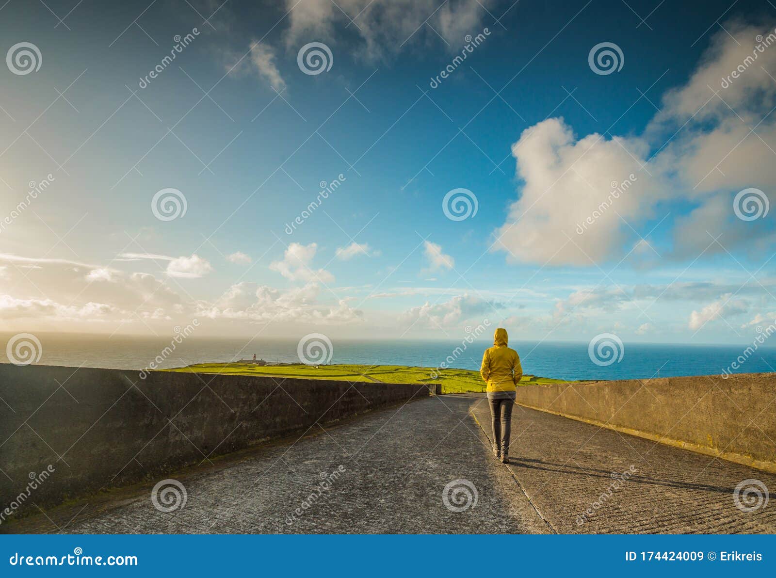 Walking by the road stock image. Image of discover, horizon - 174424009
