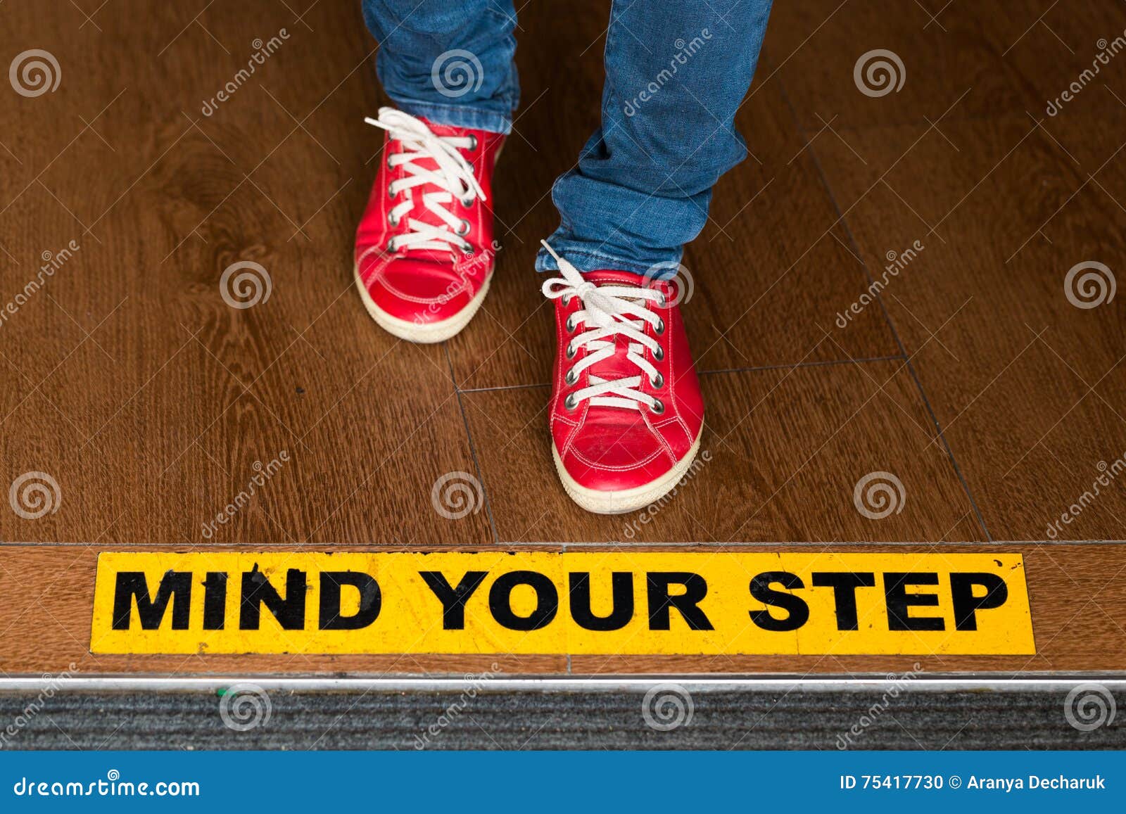 Walking Safety Sign stock photo. Image of sign, feet - 75417730