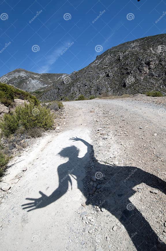 Walking shadow stock photo. Image of shadow, walk, nevada - 28848448