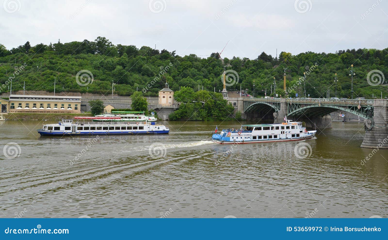 The Walking Ships on the Vltava River. Czech Republic, Prague Editorial ...