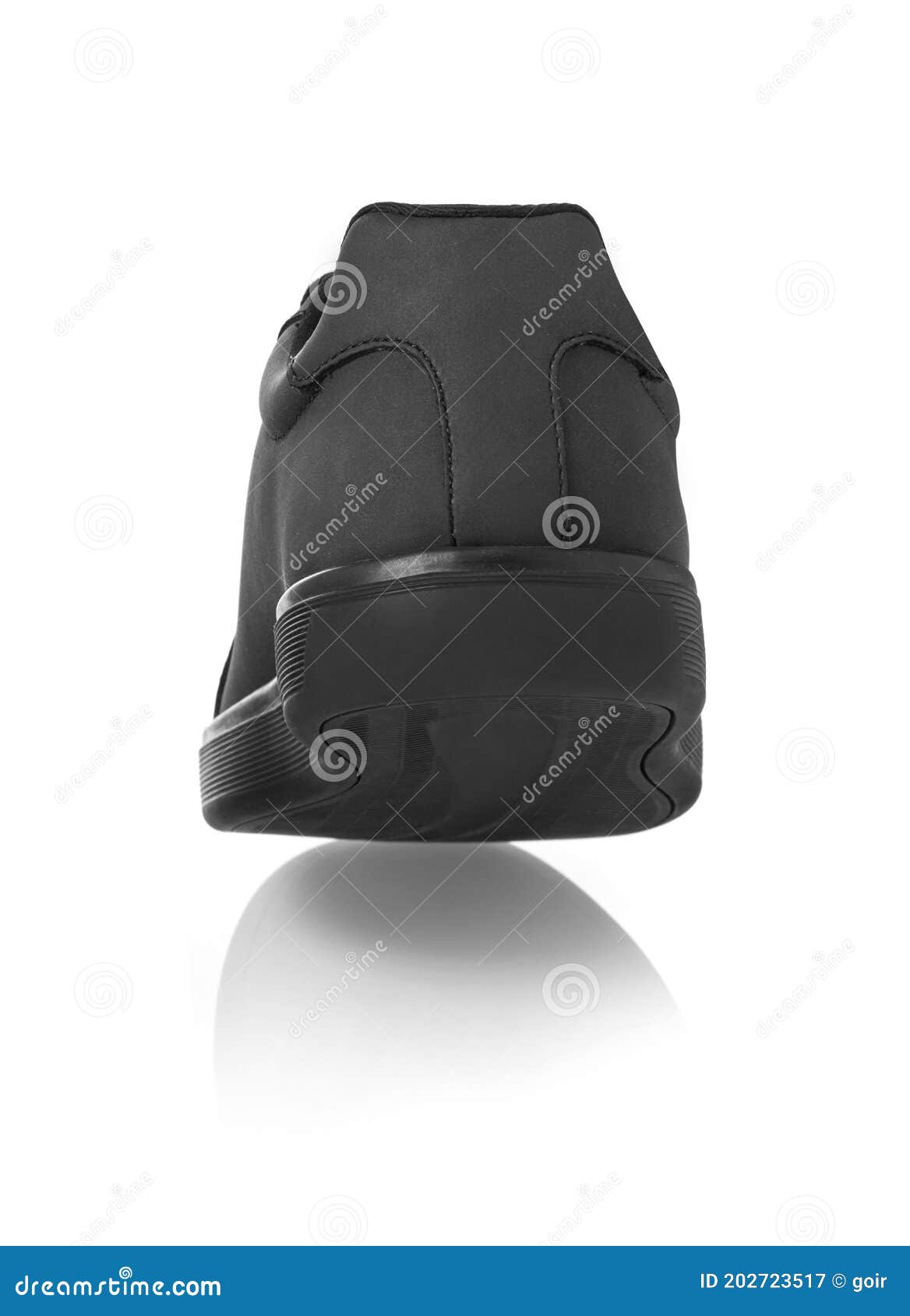 Walking shoe back view stock image. Image of clothing - 202723517