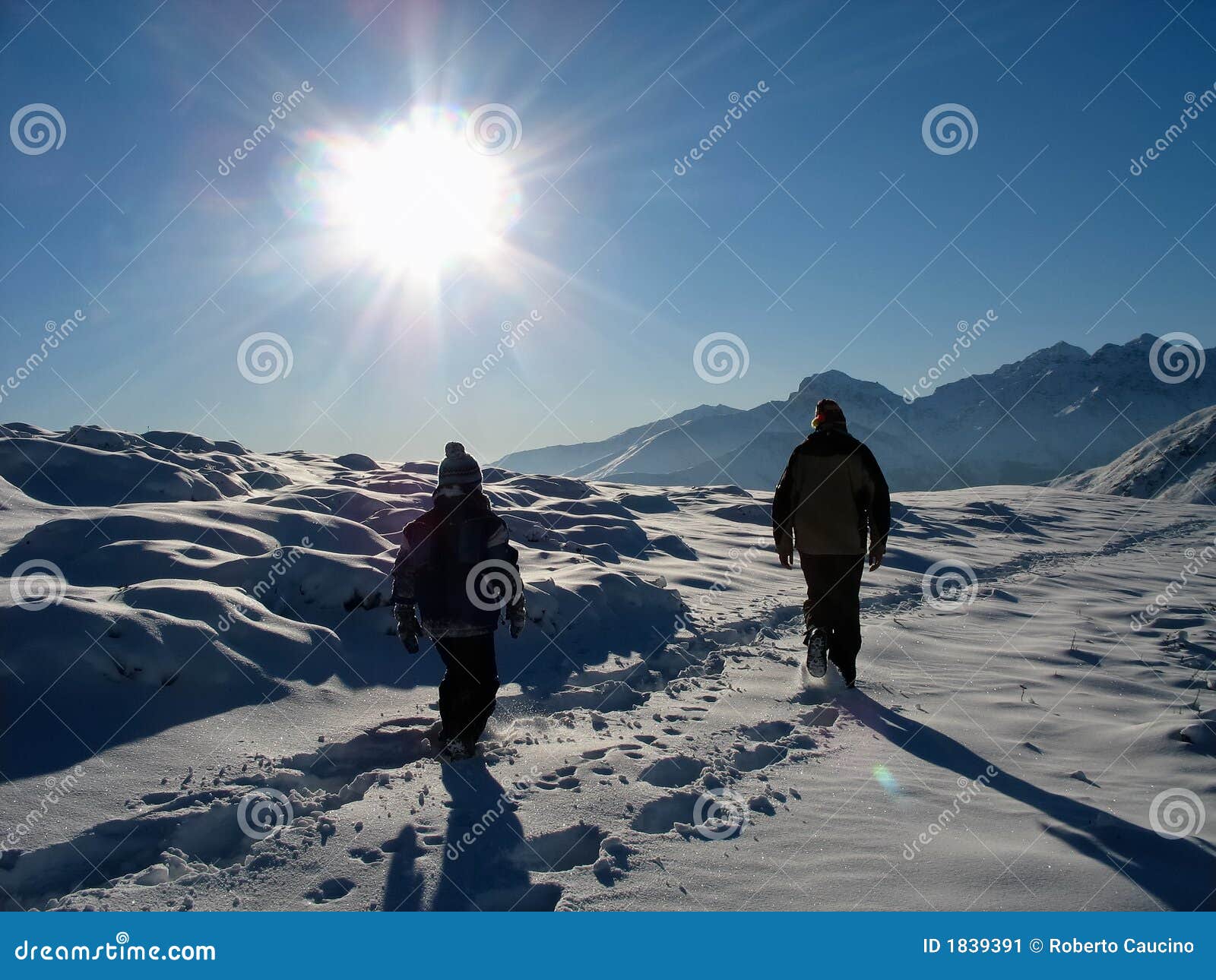 Walking in the snow stock image. Image of snow, sport - 1839391