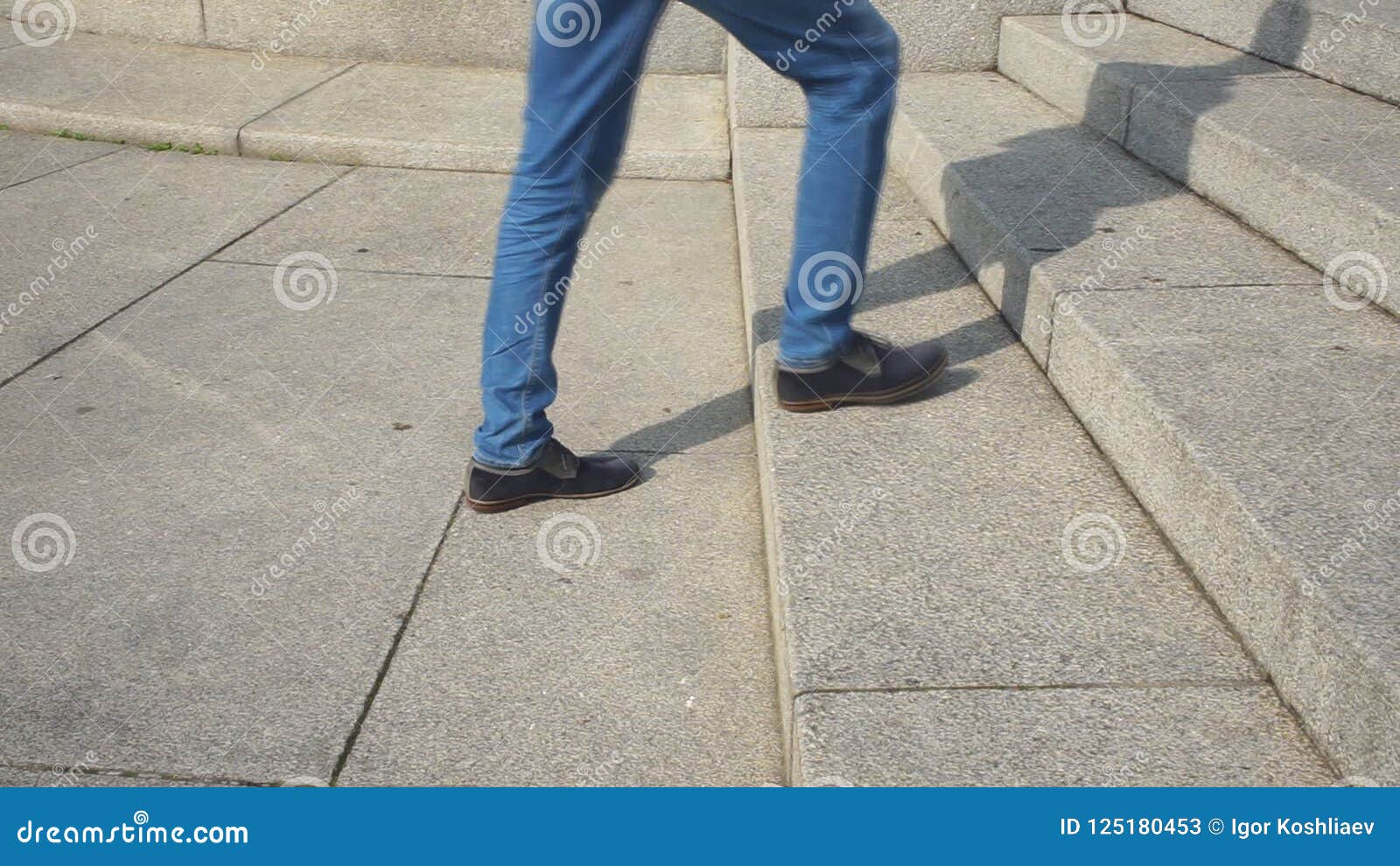 Walking on the stairs stock video. Video of stair, walk - 125180453