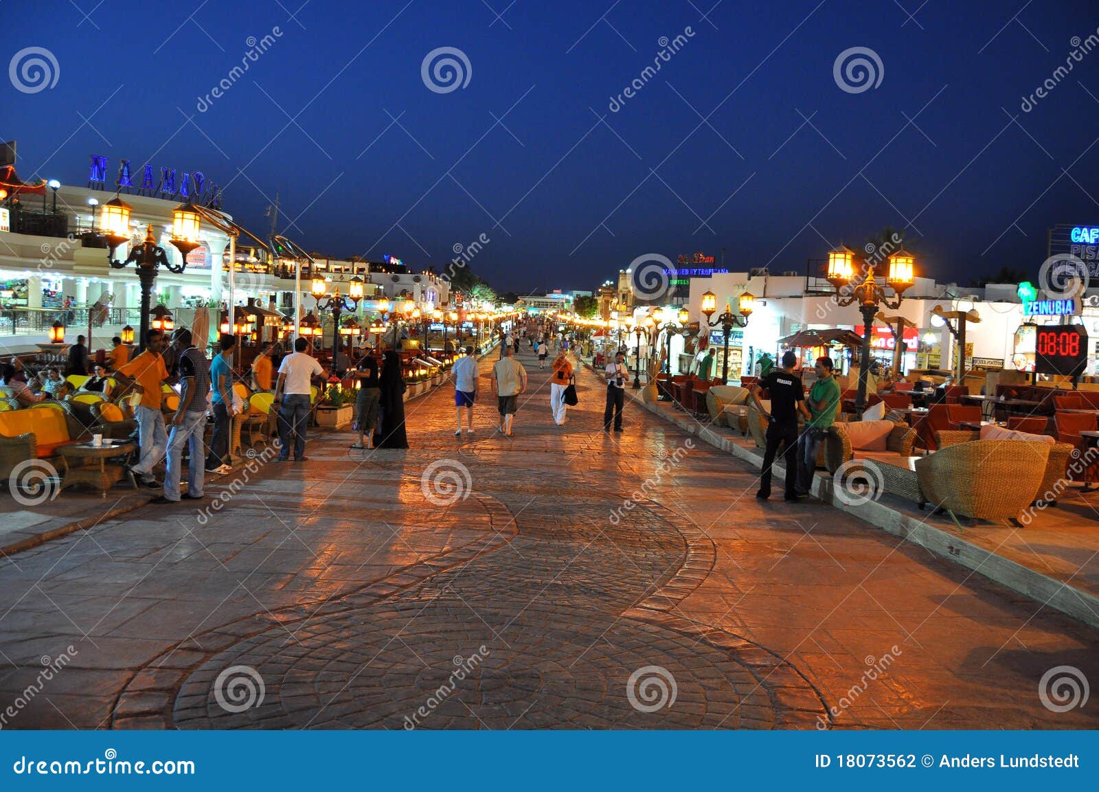 Walking Street Sharm El Sheik Editorial Photography - Image of egypt ...