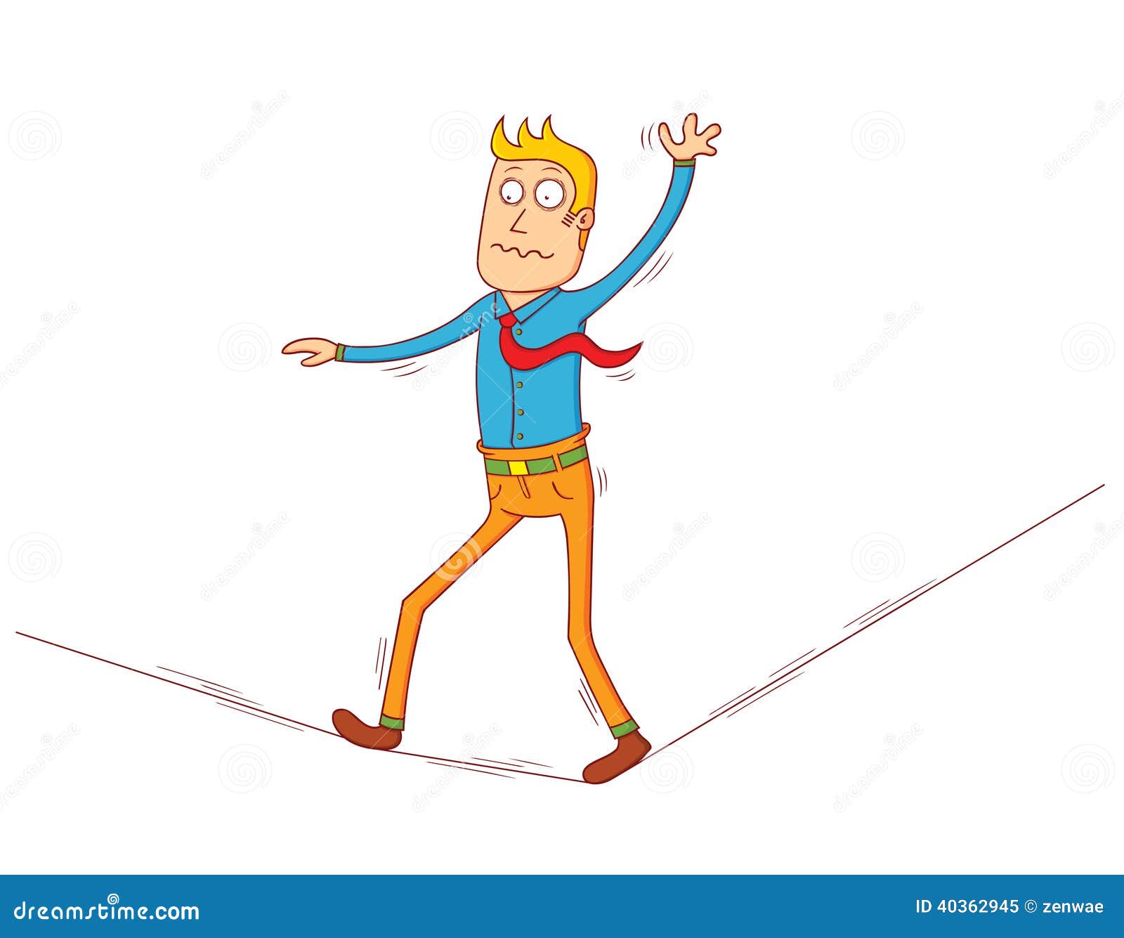 Walking On String Stock Vector - Image: 40362945