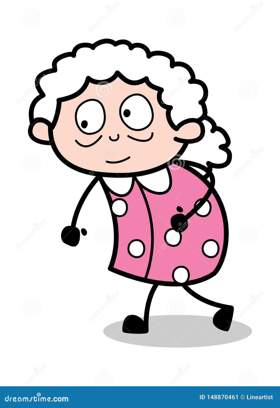 Old Lady Running Clipart Animated