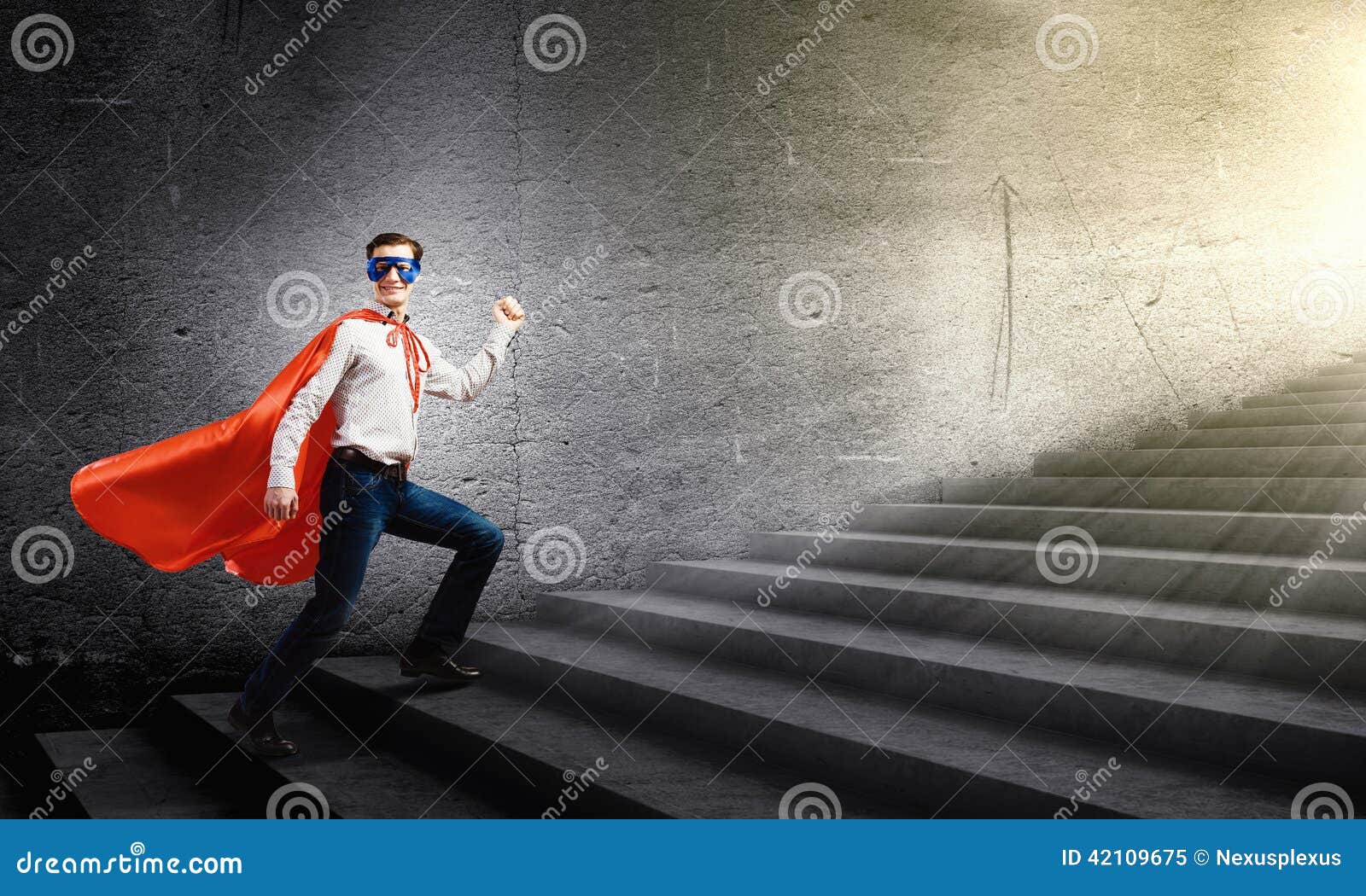 Walking superhero stock image. Image of business, male - 42109675