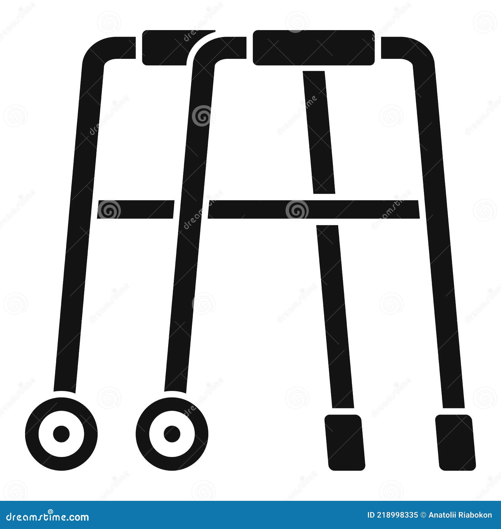 Walking Support Icon, Simple Style Stock Vector - Illustration of ...