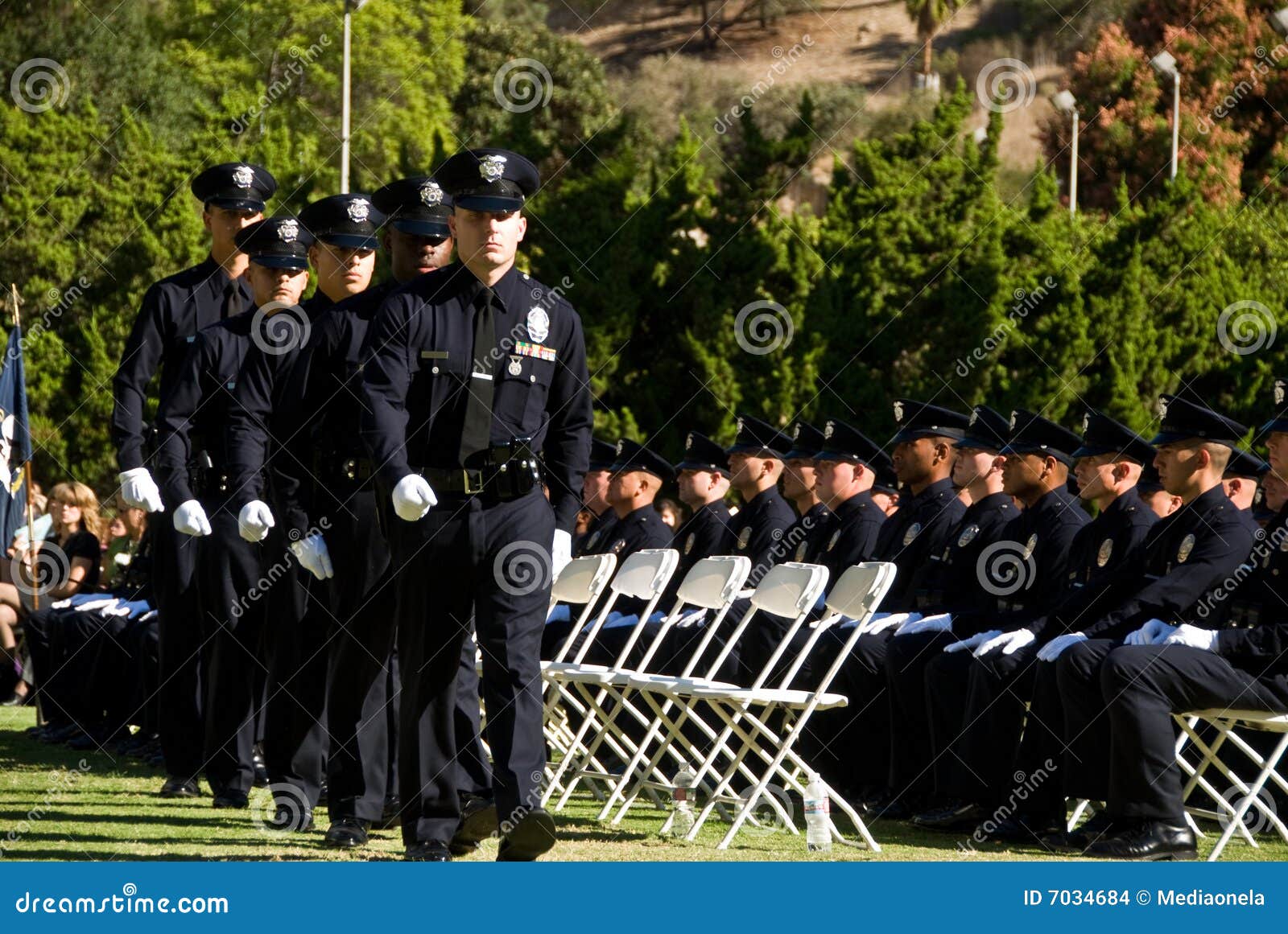 Walking To Get the Paper - LAPD Editorial Stock Image - Image of ...