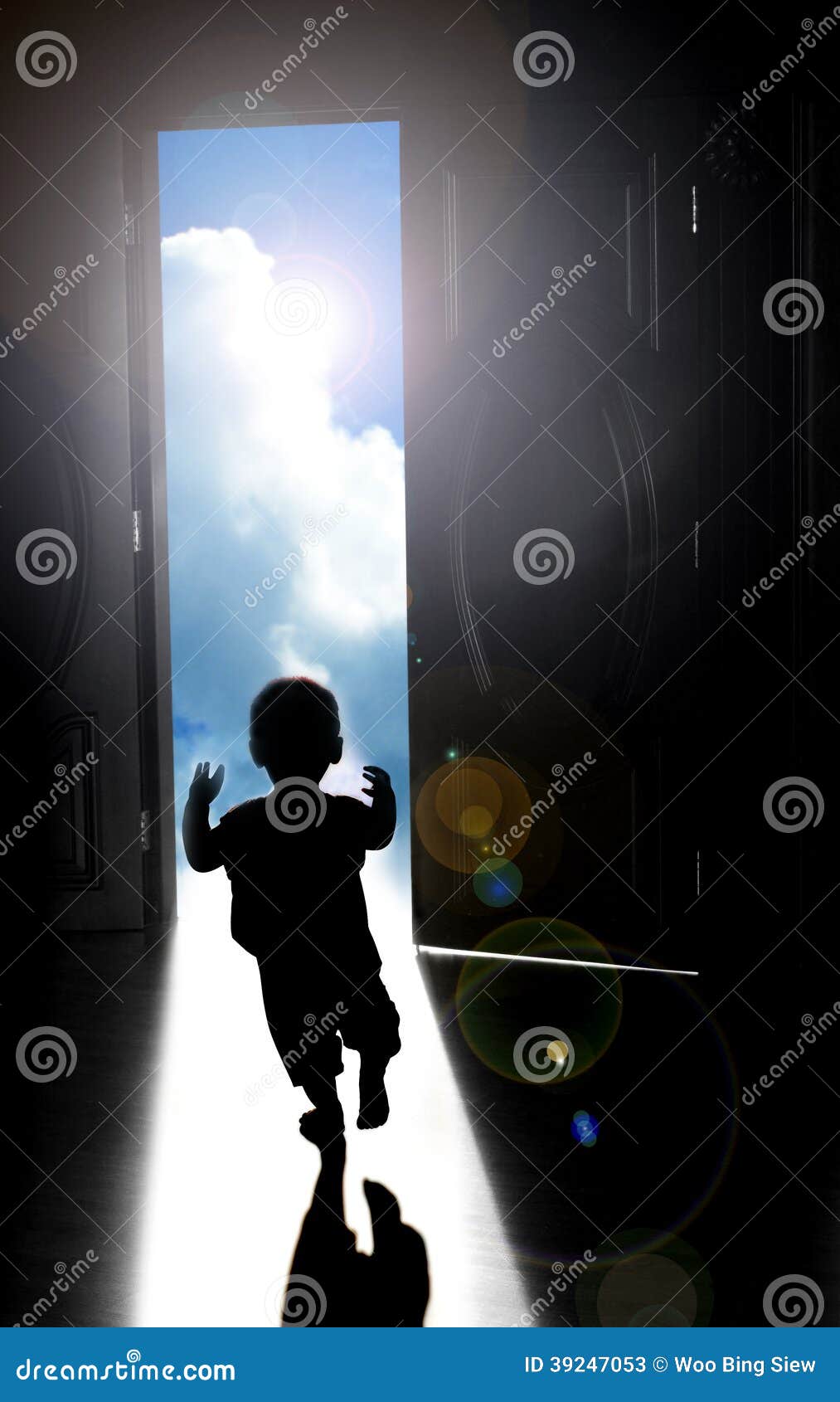 Walking Toward Bright Future Stock Image - Image of walking, salvation ...