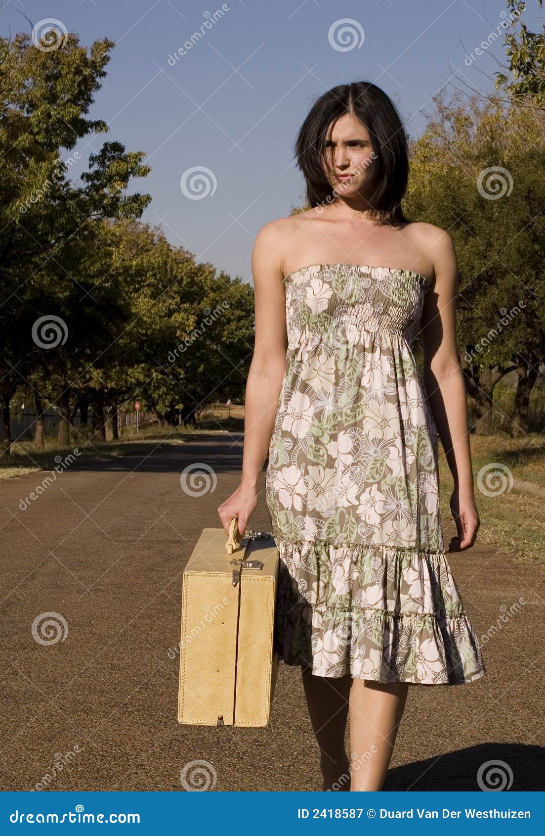 Walking towards portrait stock image. Image of lift, dress - 2418587