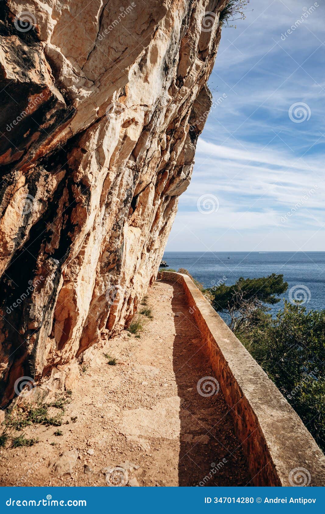 Walking Trails on the Peninsula of Saint Jean Cap Ferrat Stock Photo ...