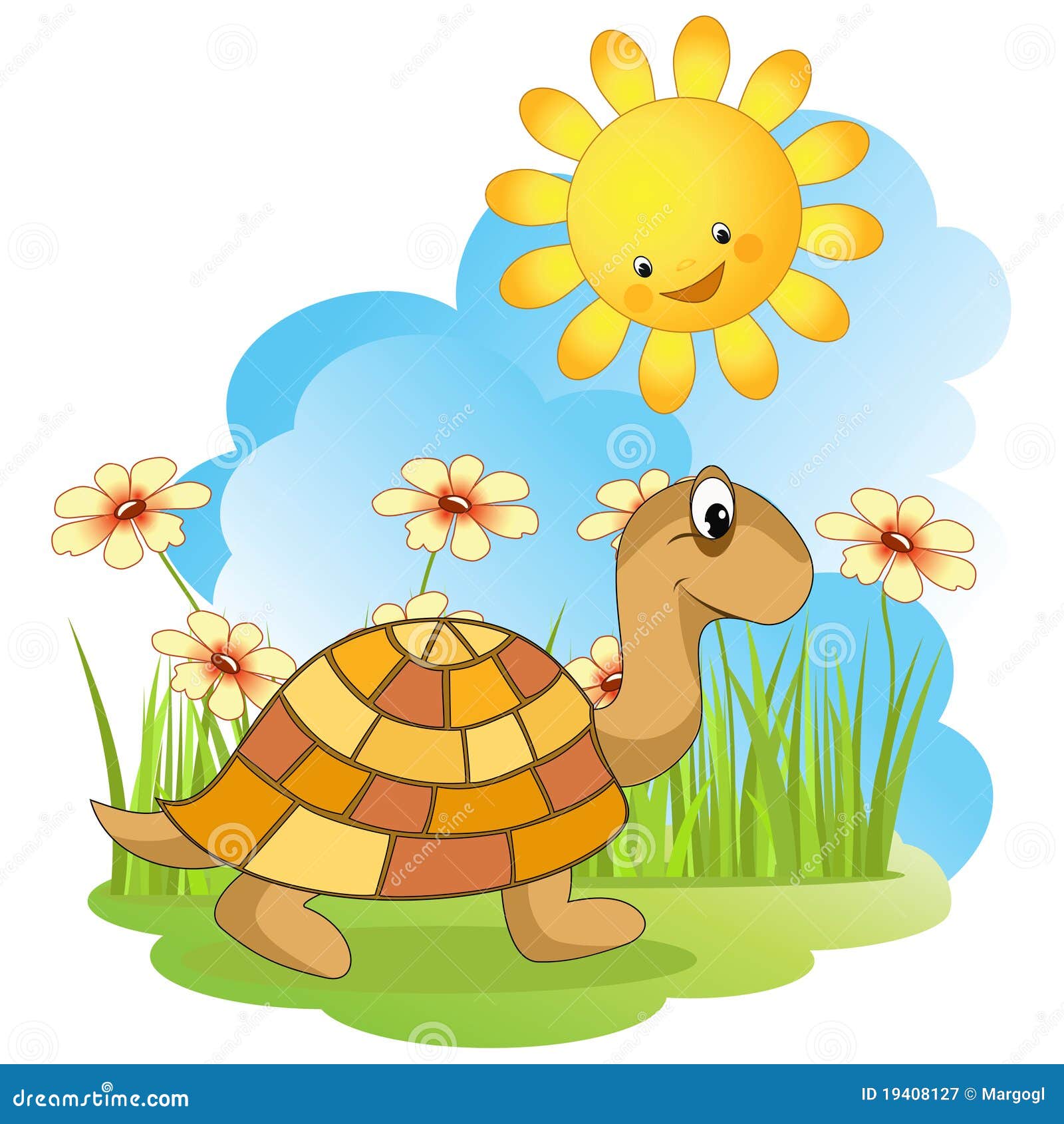 Walking Turtle Silhouette White Background Royalty-Free Stock ...