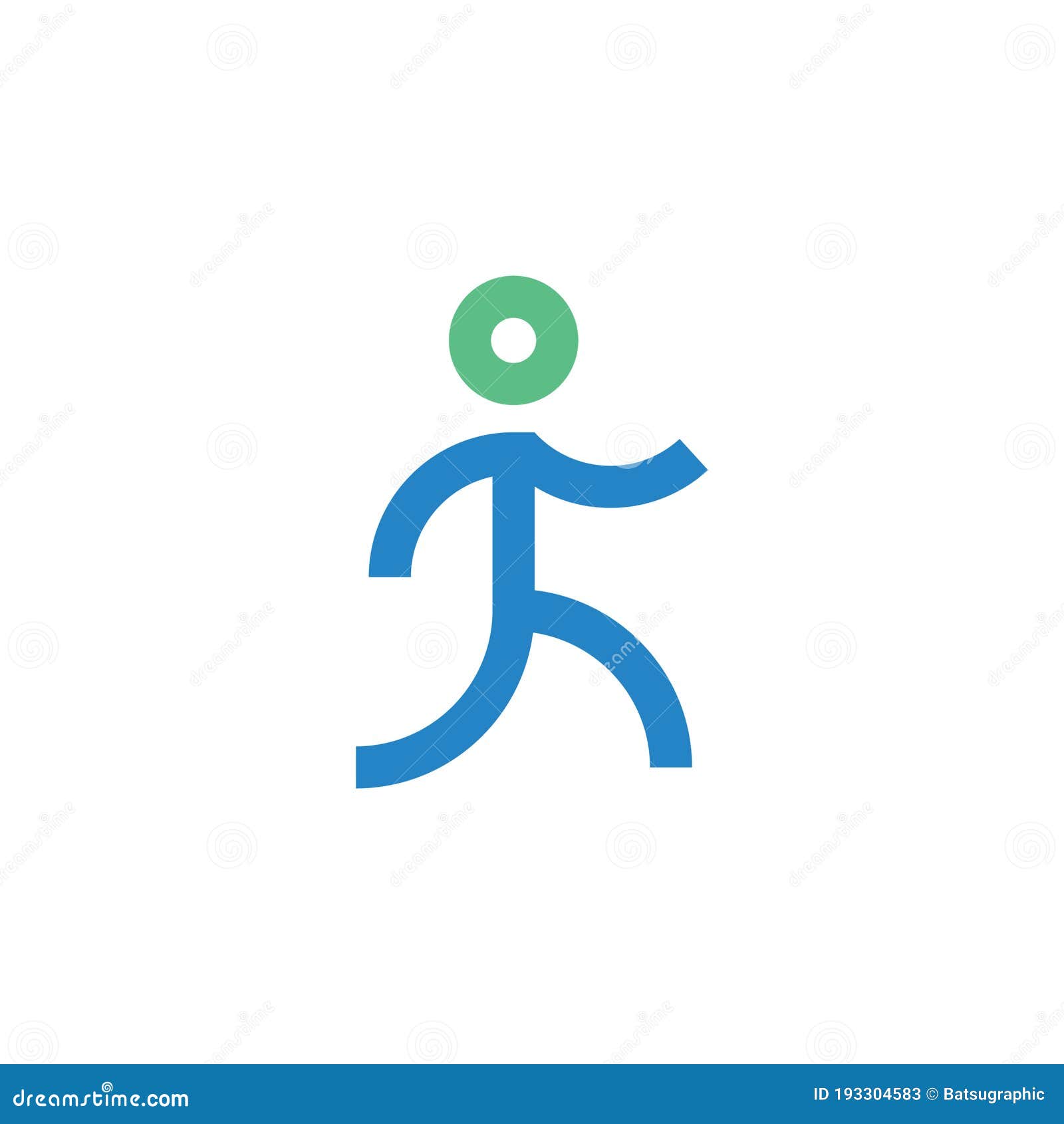 Walking Vector Icon Logo Design Stock Vector - Illustration of male ...