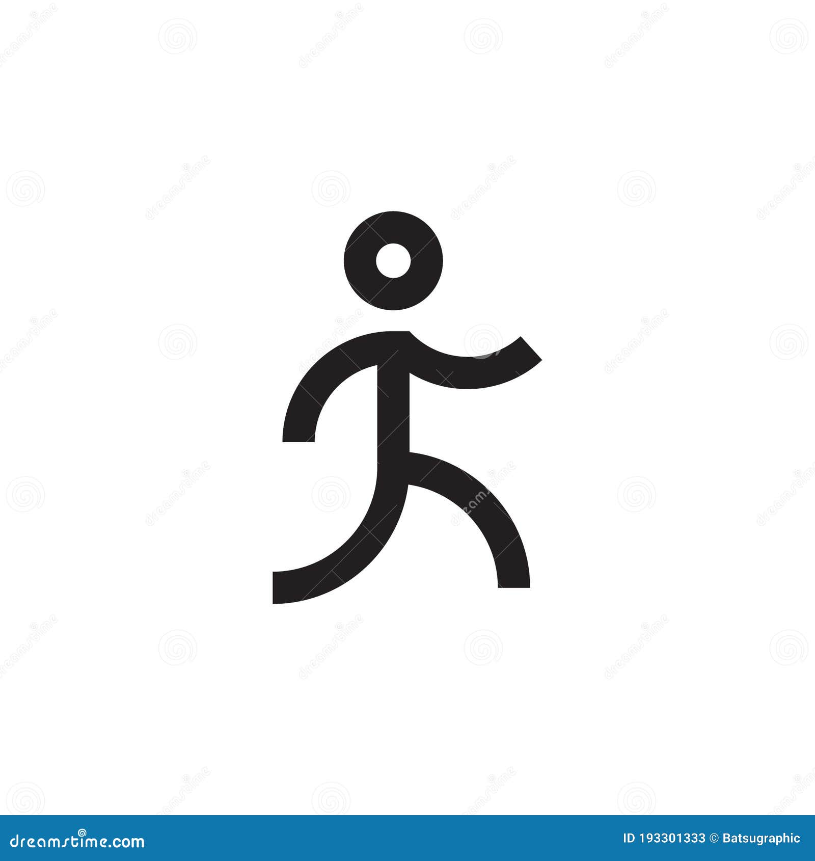 Walking Vector Icon Logo Design Stock Vector - Illustration of icon ...