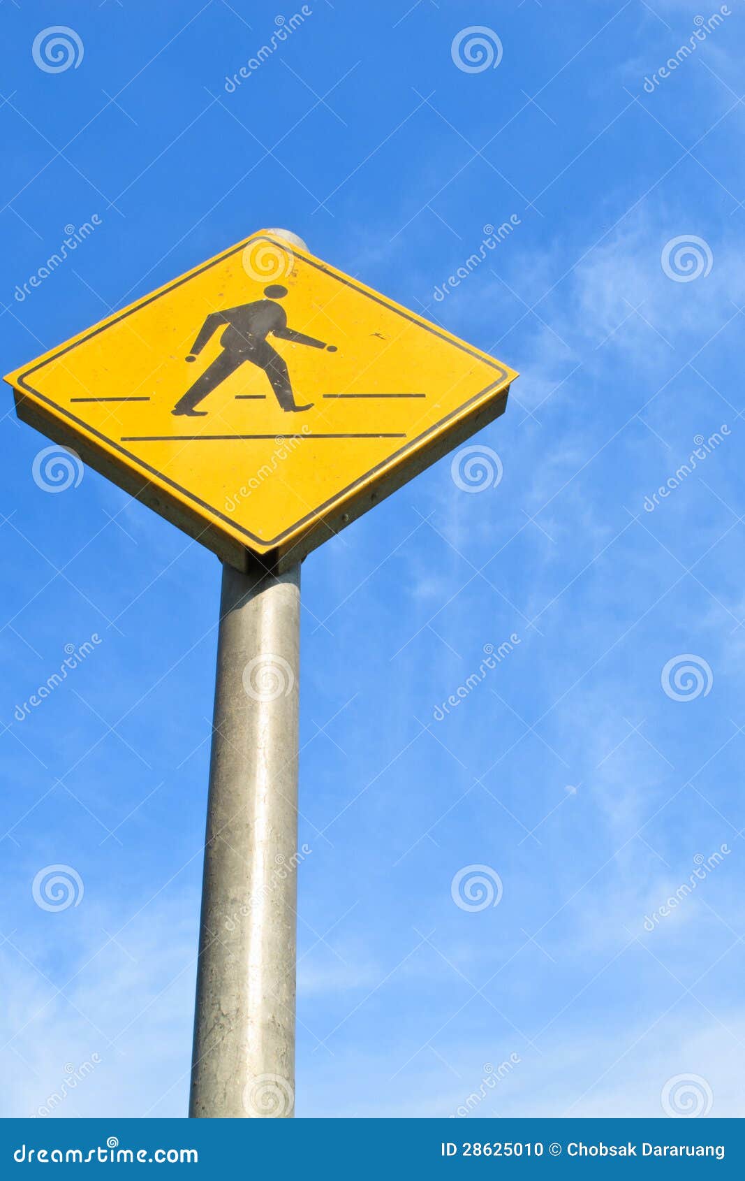 Walking way symbol stock photo. Image of warning, road - 28625010